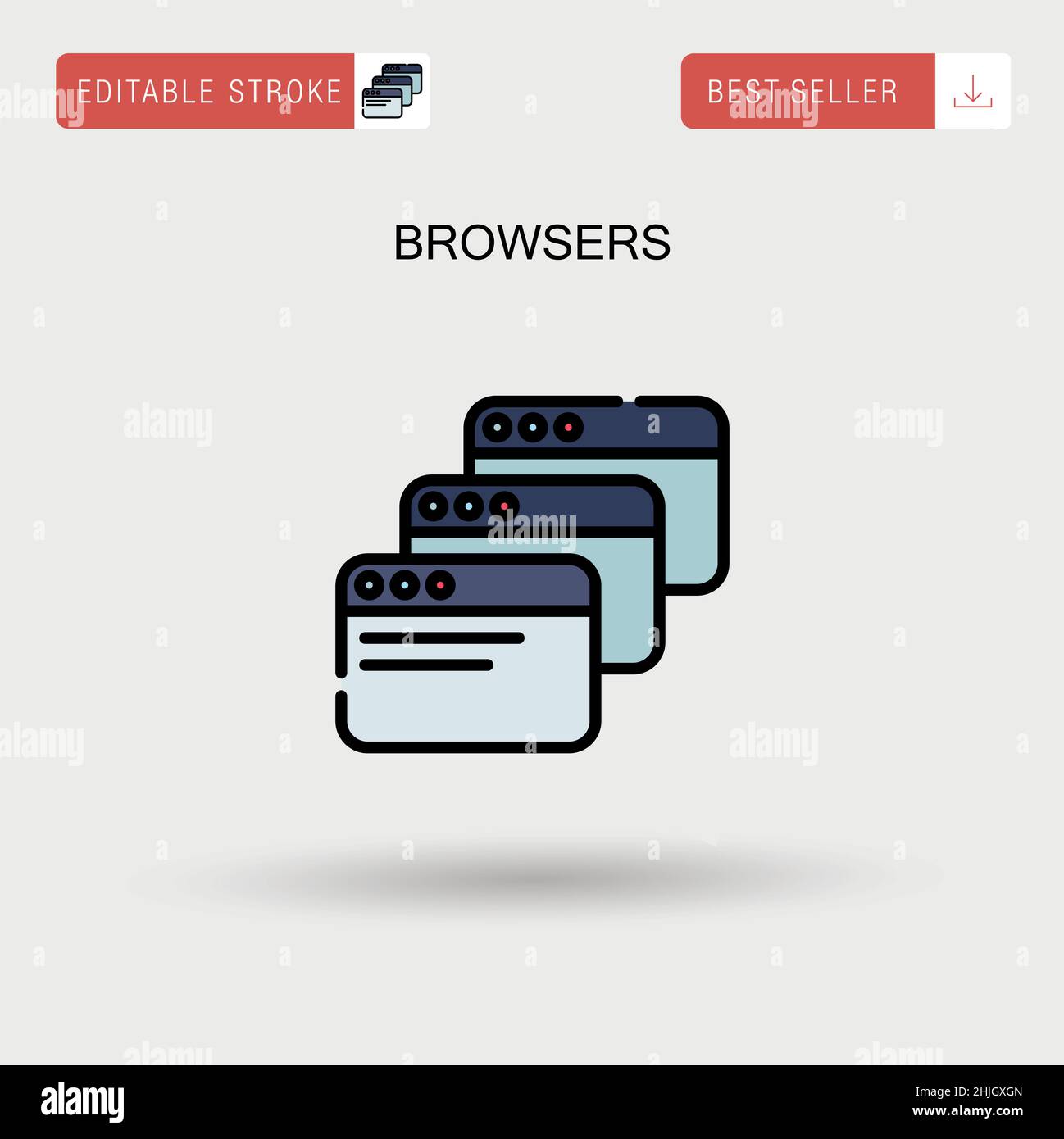 Browsers Simple vector icon Stock Vector Image & Art - Alamy