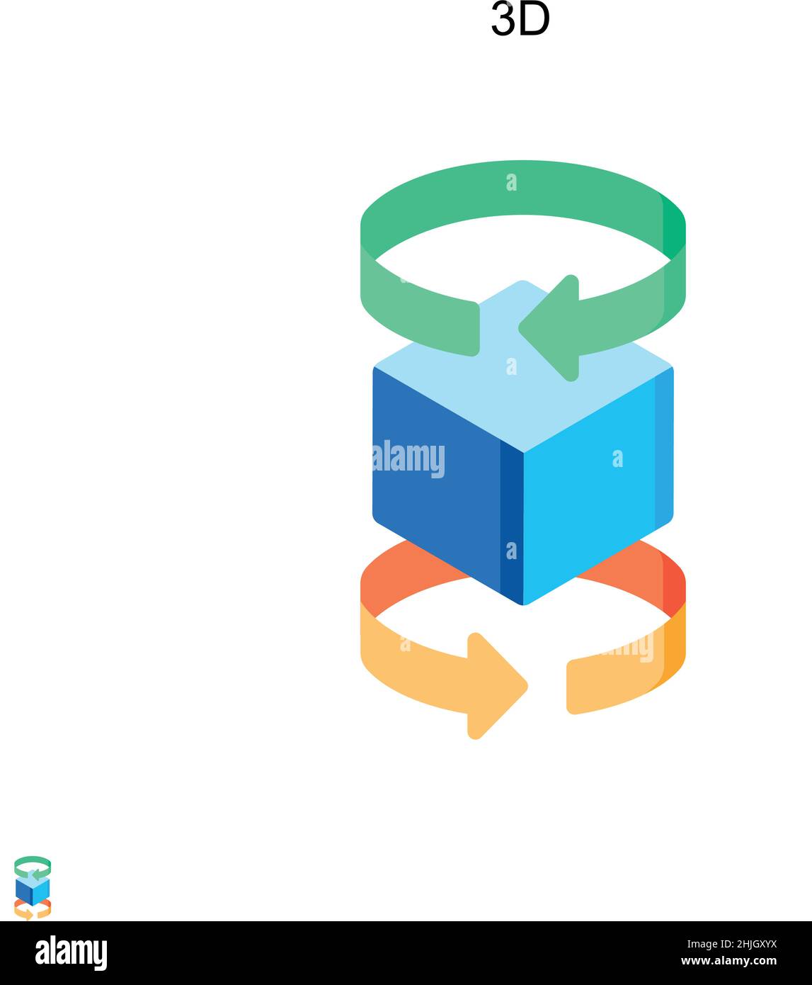 3d Simple vector icon. Illustration symbol design template for web ...