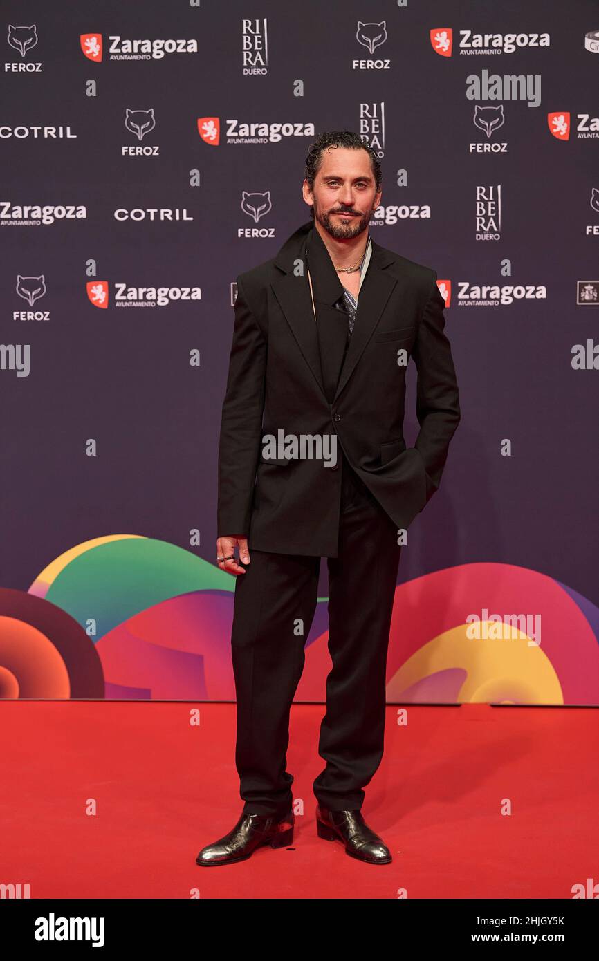 January 29, 2022, Zaragoza, Aragon, Spain: Paco Leon attends Feroz ...