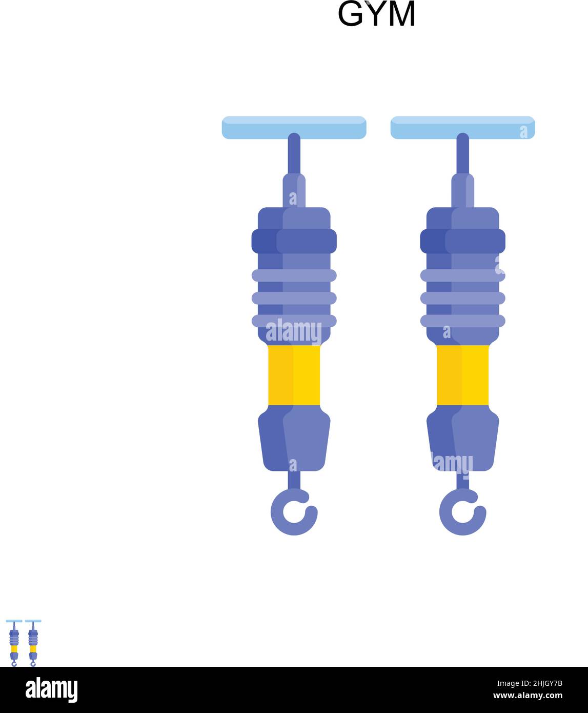 Gym Simple Vector Icon Illustration Symbol Design Template For Web Mobile Ui Element Stock