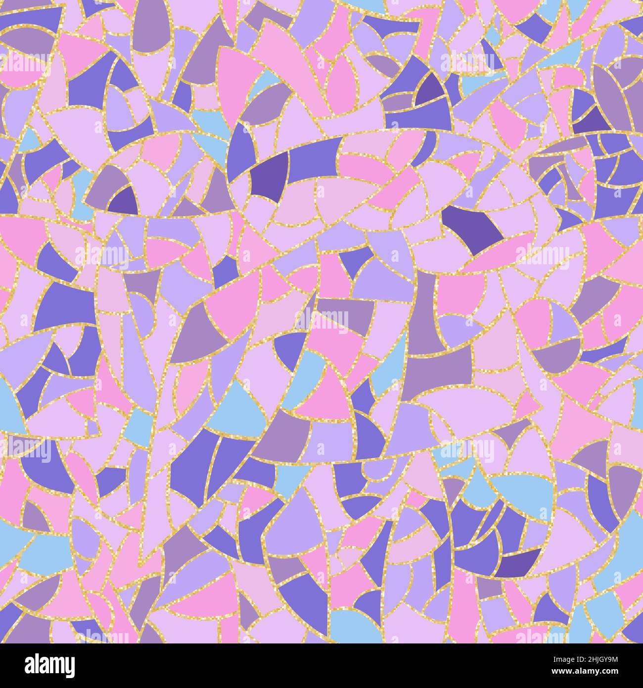 Bright Abstract Mosaic Seamless Pattern Vector Glitter Background For Design And Decorate