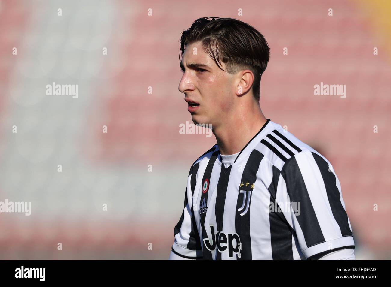 Alessandria, Italy, 29th January 2022. Fabio Miretti of Juventus looks ...
