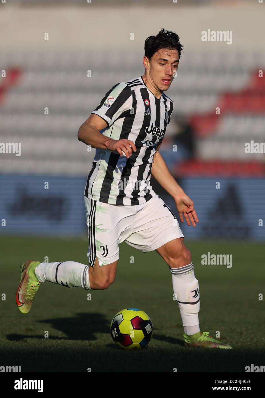 Alessandria, Italy, 29th January 2022. Emanuele Zuelli of Juventus ...