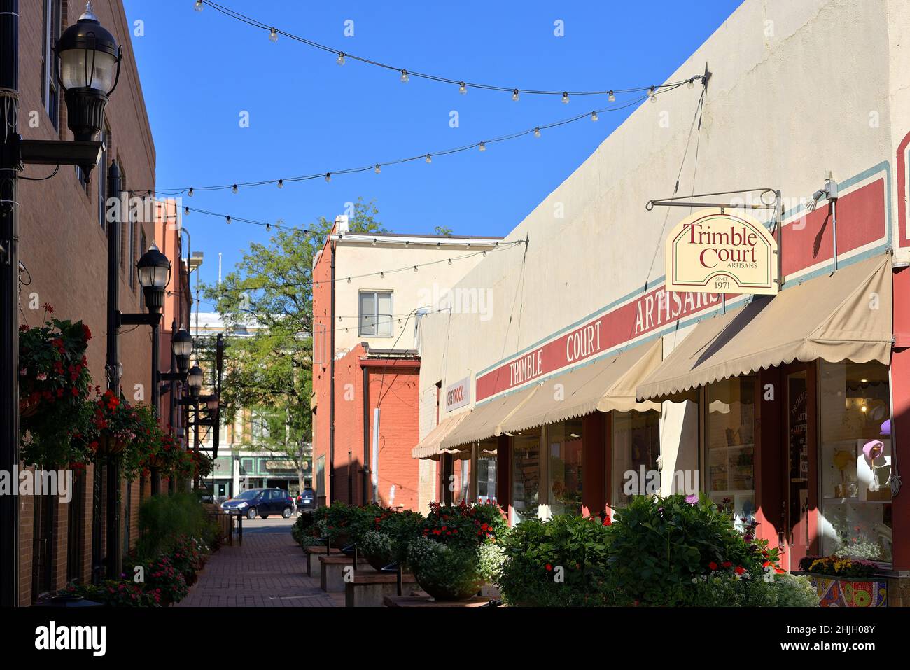 The historic downtown, Fort Collins CO Stock Photo - Alamy