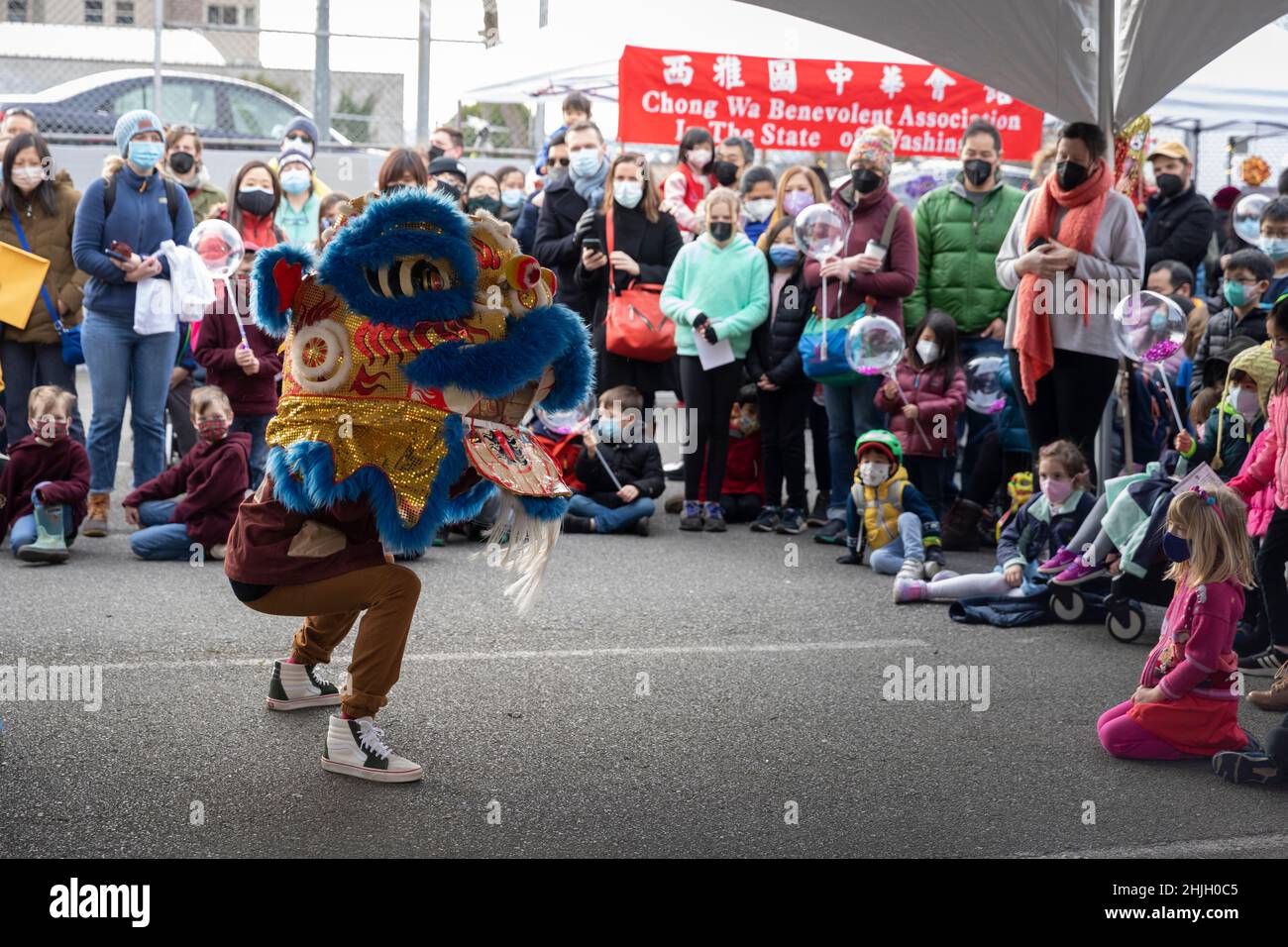 Seattle, Washington, USA. 29th January, 2022. Sifu MJ Steele with the ...