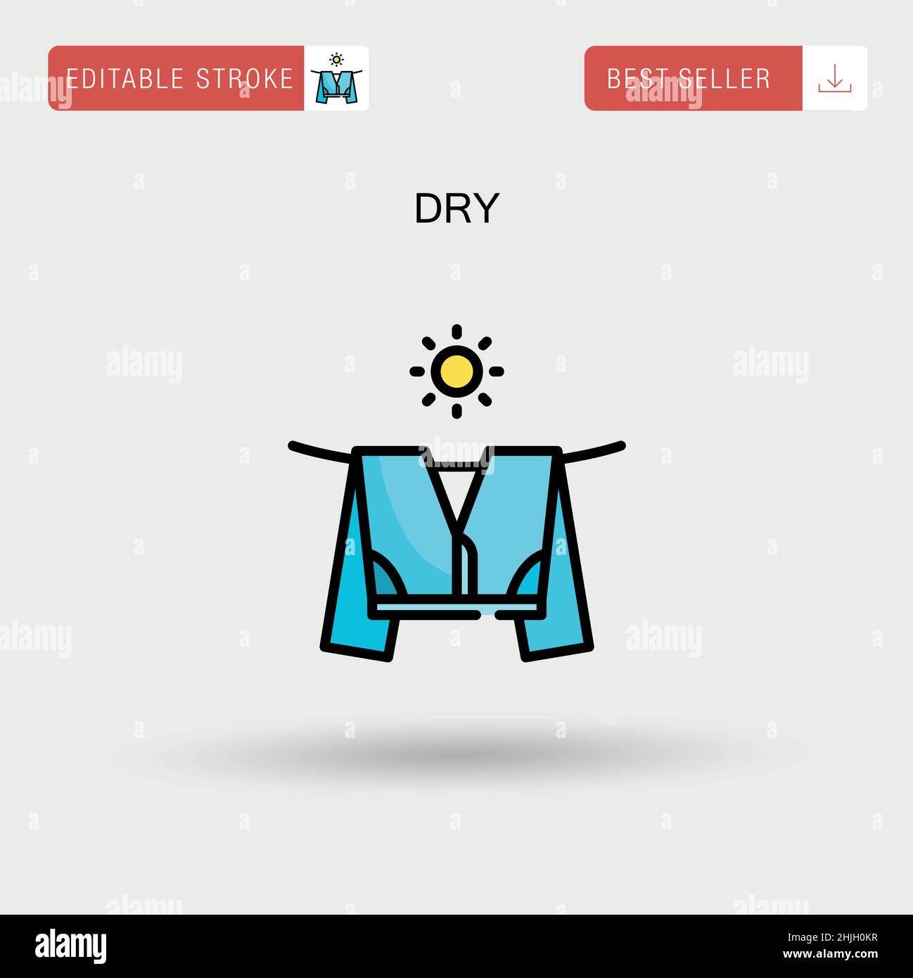 Dry Simple vector icon Stock Vector Image & Art - Alamy