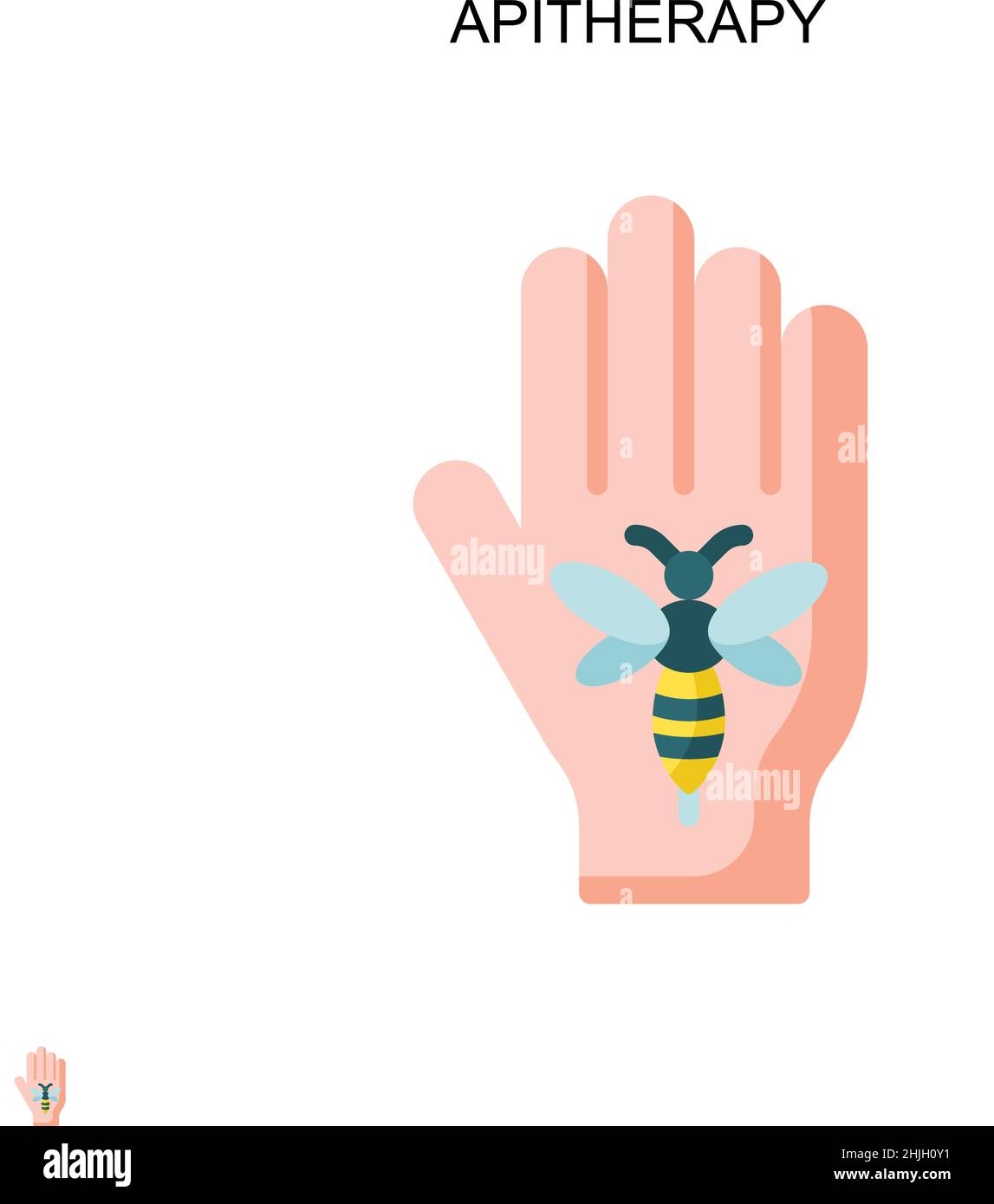 Apitherapy Simple vector icon. Illustration symbol design template for ...