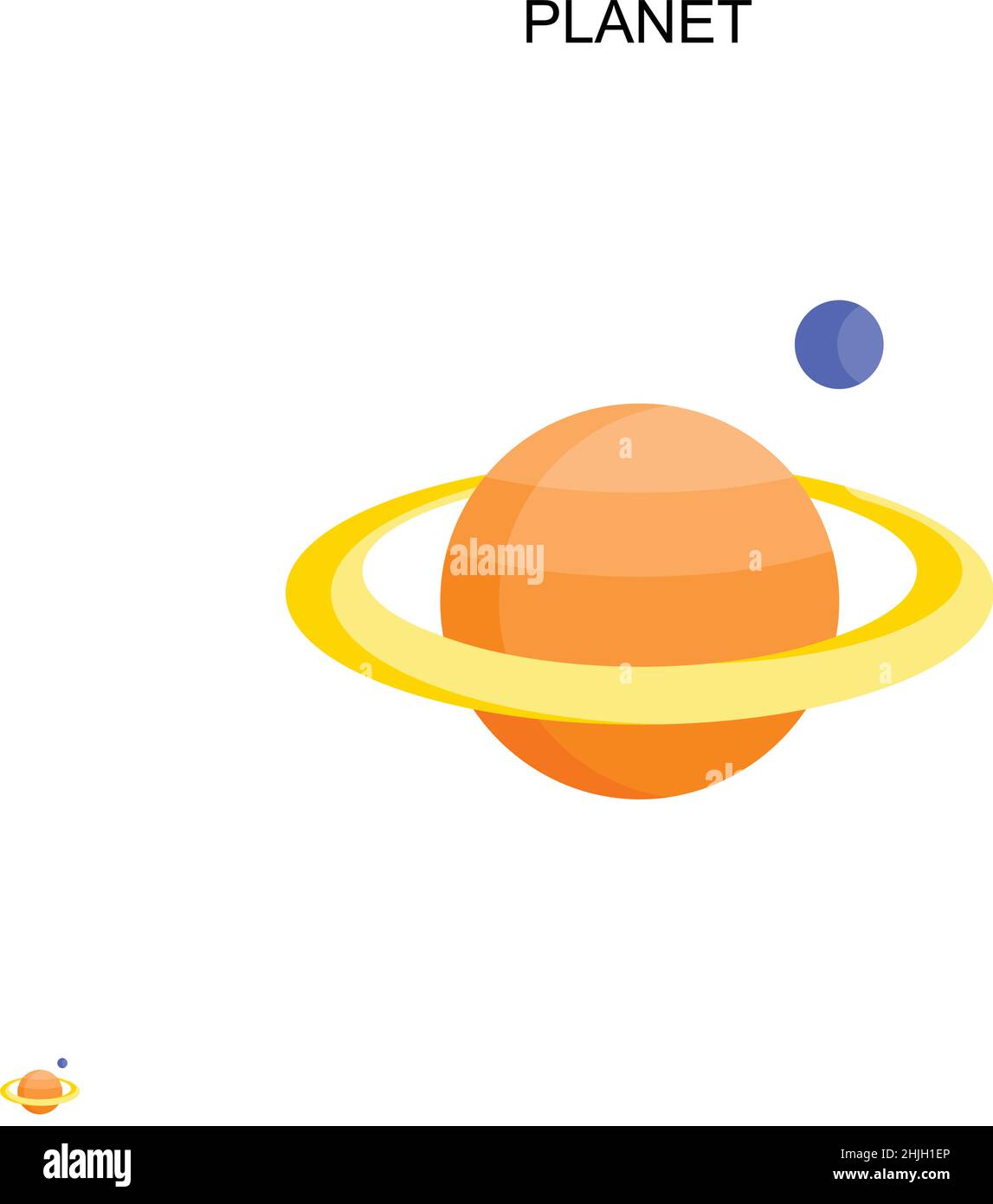 Planet Simple vector icon. Illustration symbol design template for web ...