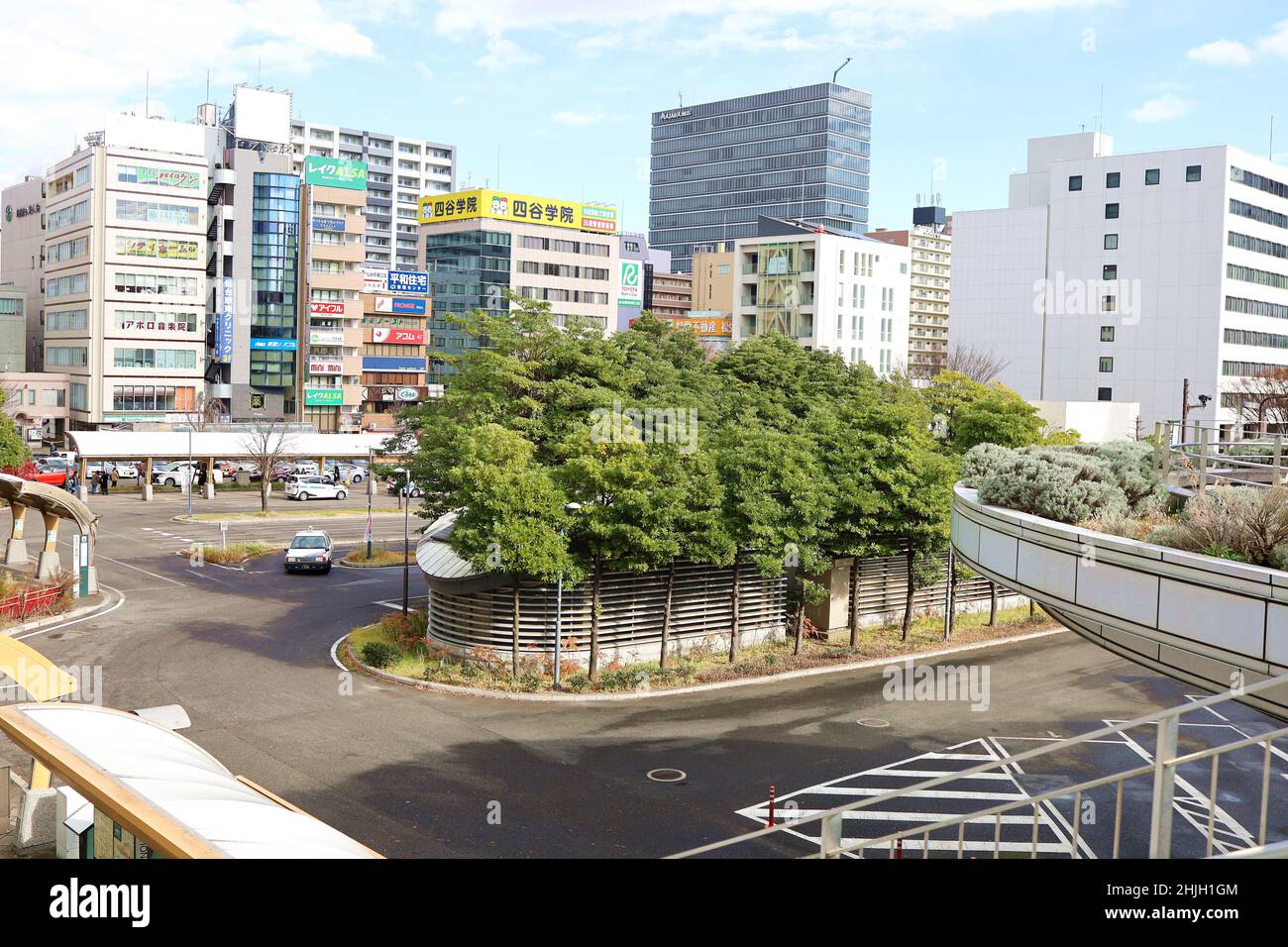 Sendai City, Miyagi Prefecture Japan, December 2021. Around the east ...
