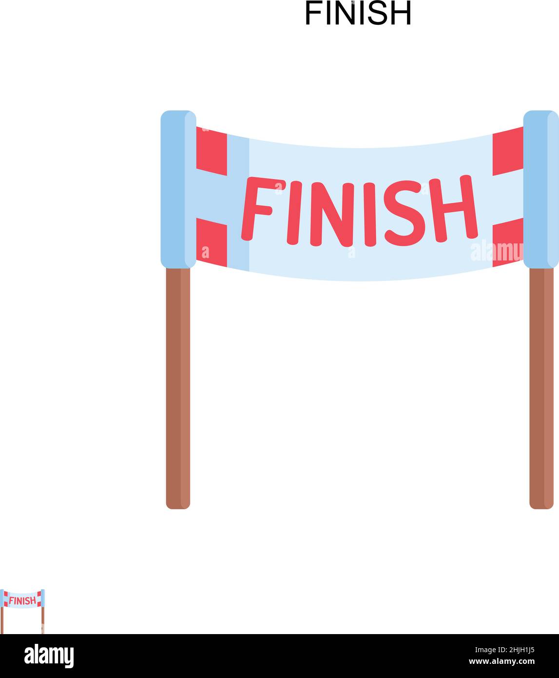 Runner crossing finish line vector hi-res stock photography and images ...