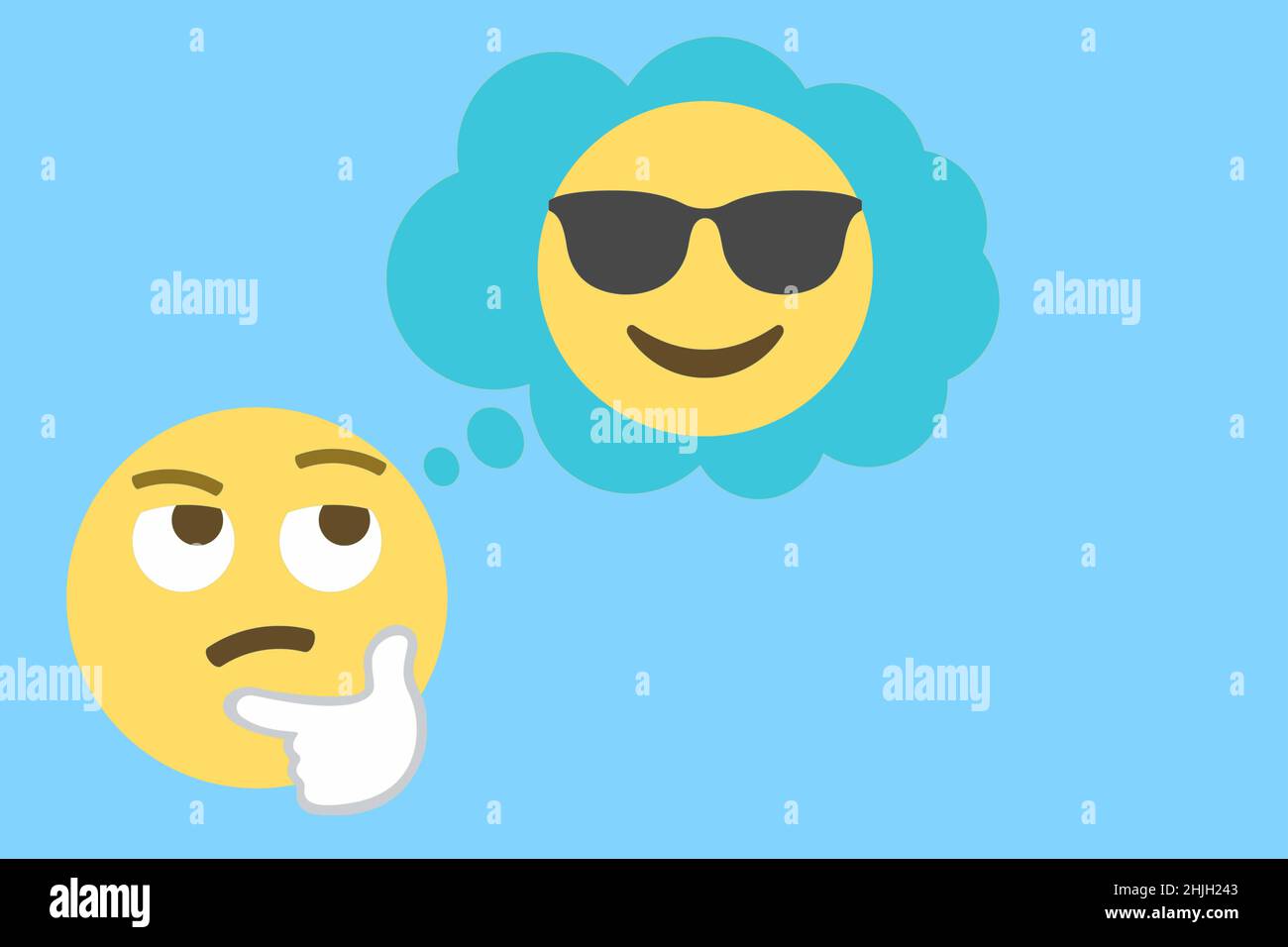 Think thinking thoughtful Stock Vector Images - Alamy