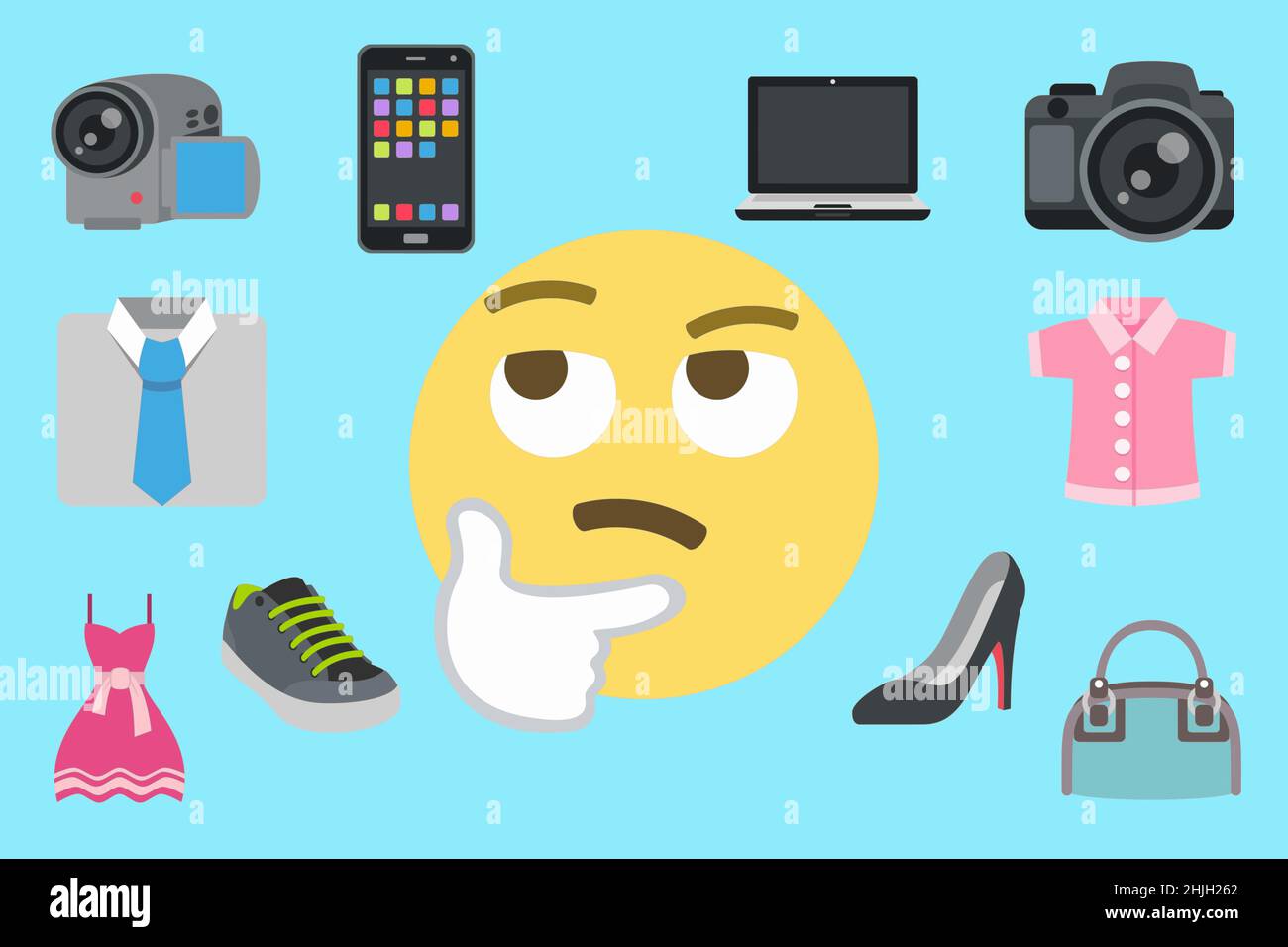 Thinking face emoji hi-res stock photography and images - Alamy