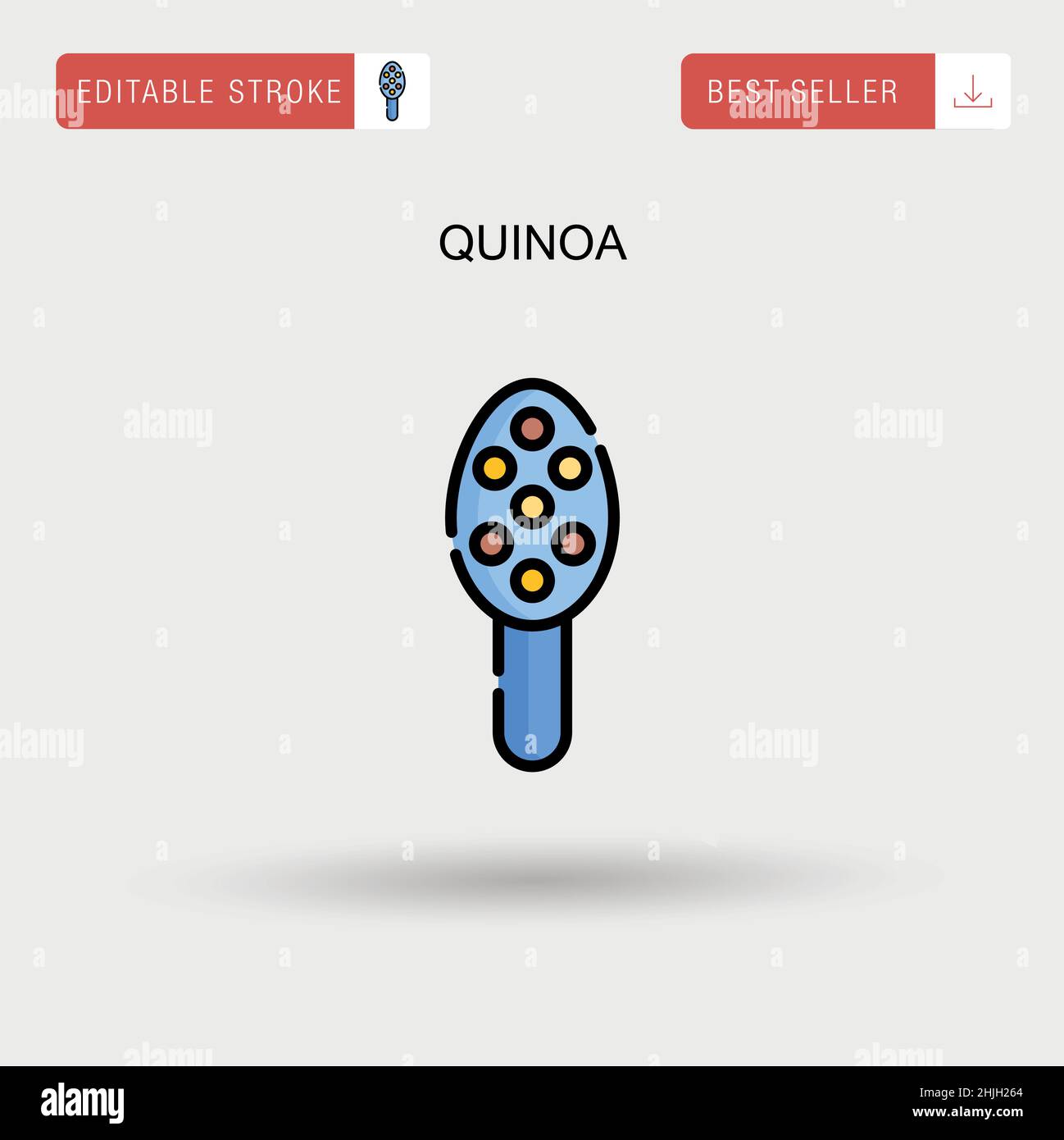 Quinoa Simple vector icon Stock Vector Image & Art - Alamy