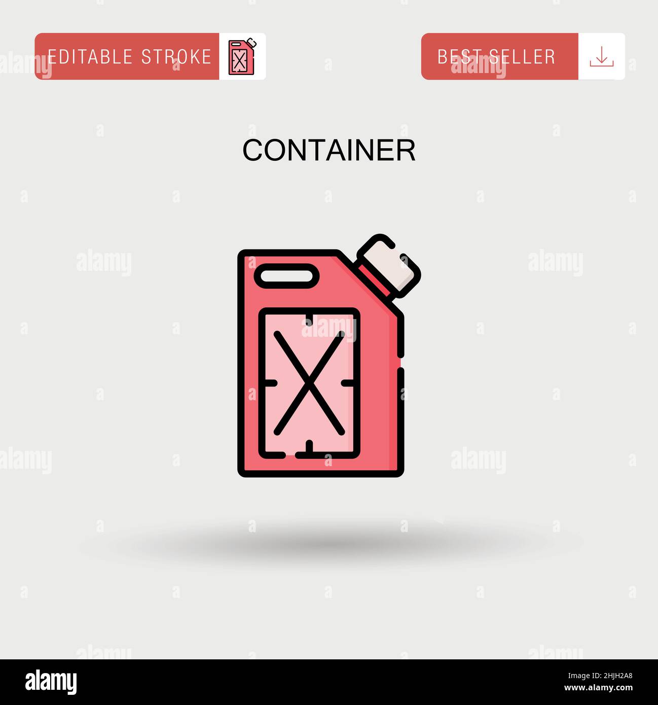 Container Simple vector icon Stock Vector Image & Art - Alamy