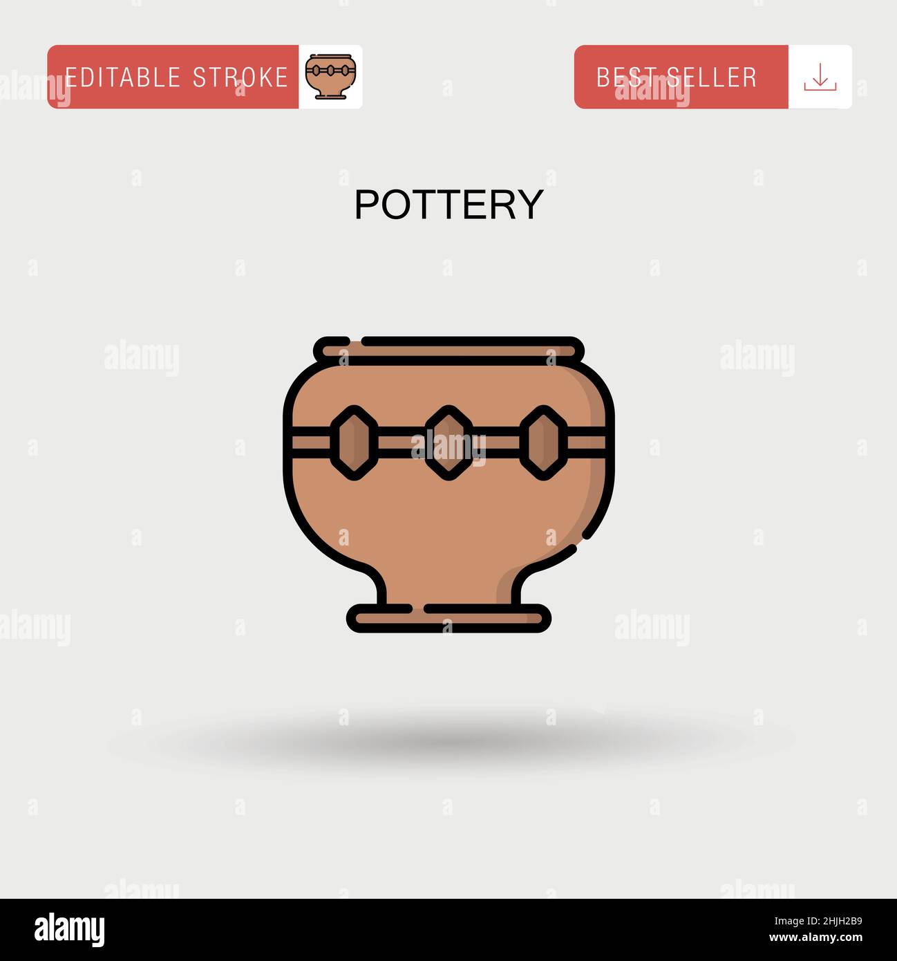 Pottery Simple vector icon Stock Vector Image & Art - Alamy
