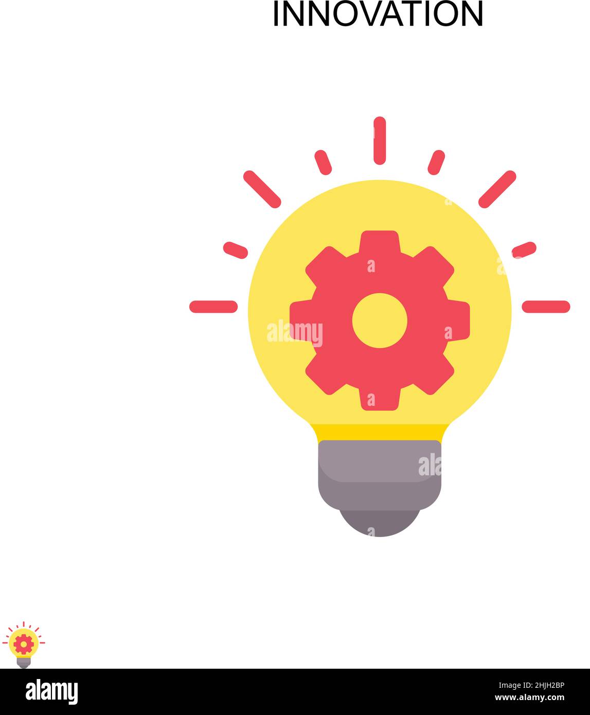 Innovation Simple vector icon. Illustration symbol design template for ...