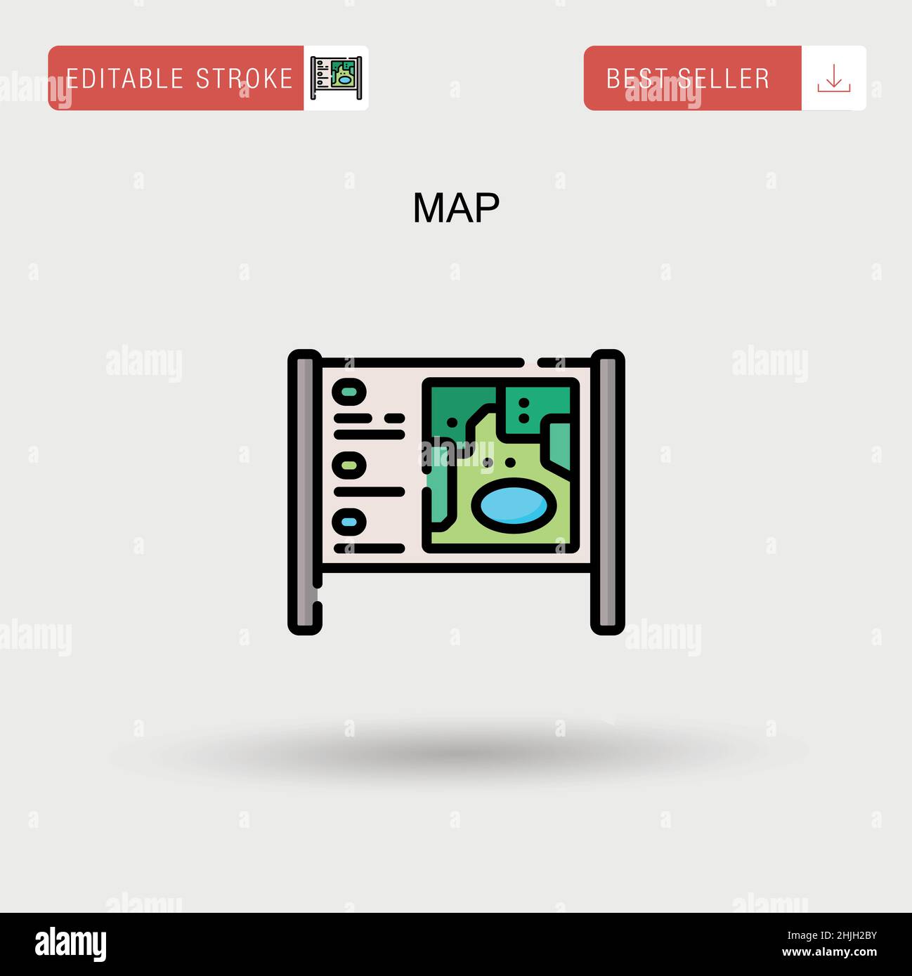 Map Simple vector icon Stock Vector Image & Art - Alamy
