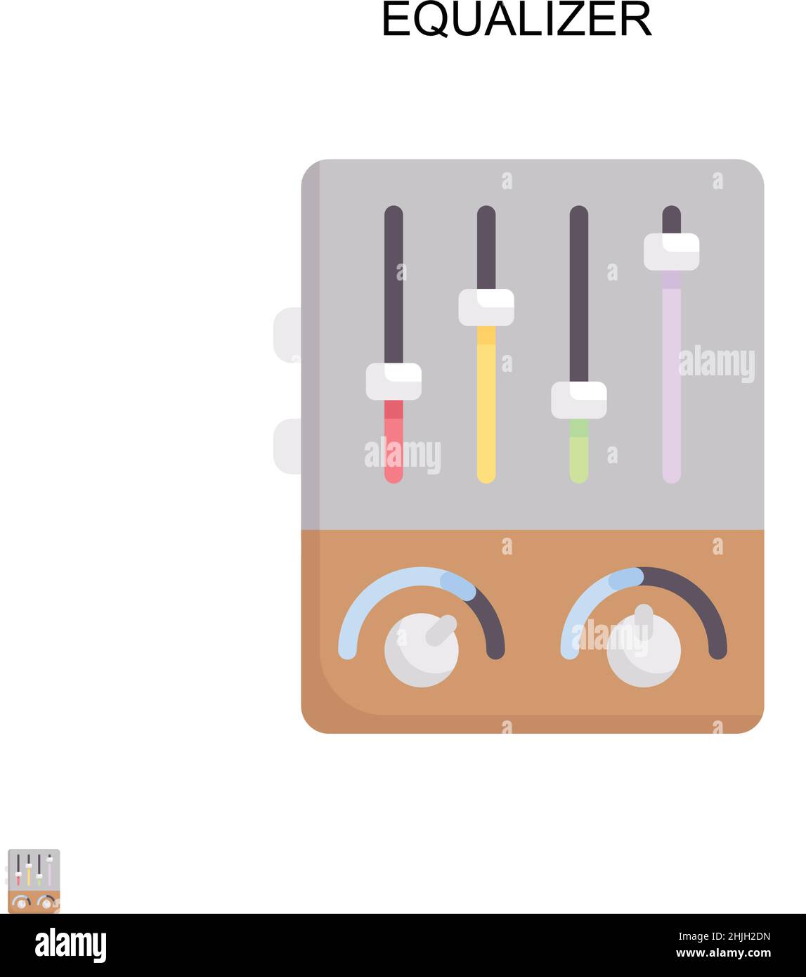 Equalizer Simple vector icon. Illustration symbol design template for ...