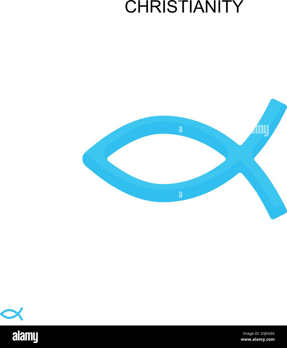 Christianity Simple vector icon. Illustration symbol design template ...