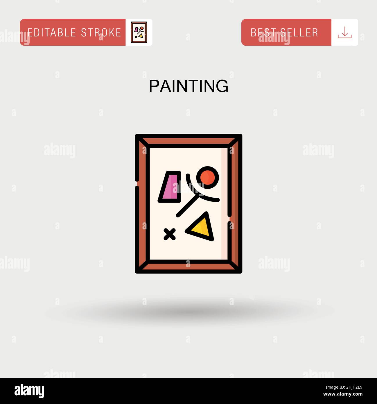 Home painting canvas Stock Vector Images - Alamy