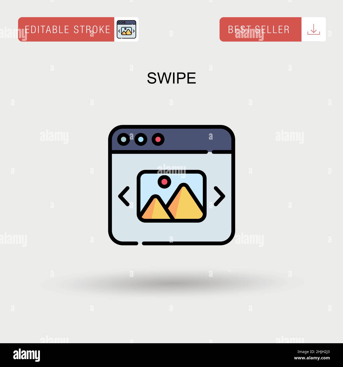 Swipe up arrow hi-res stock photography and images - Alamy