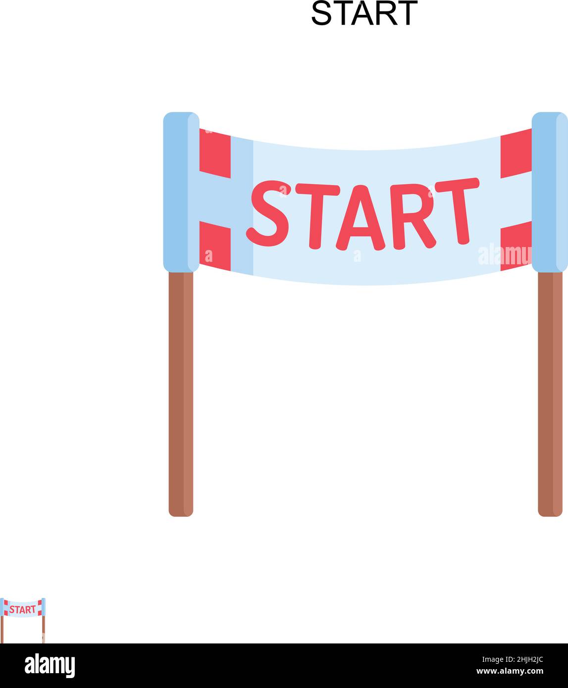 Start Simple vector icon. Illustration symbol design template for web ...