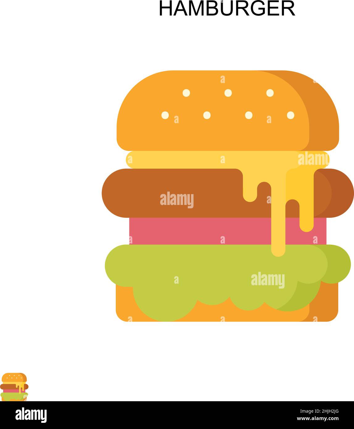 Simple hamburger Stock Vector Images - Alamy