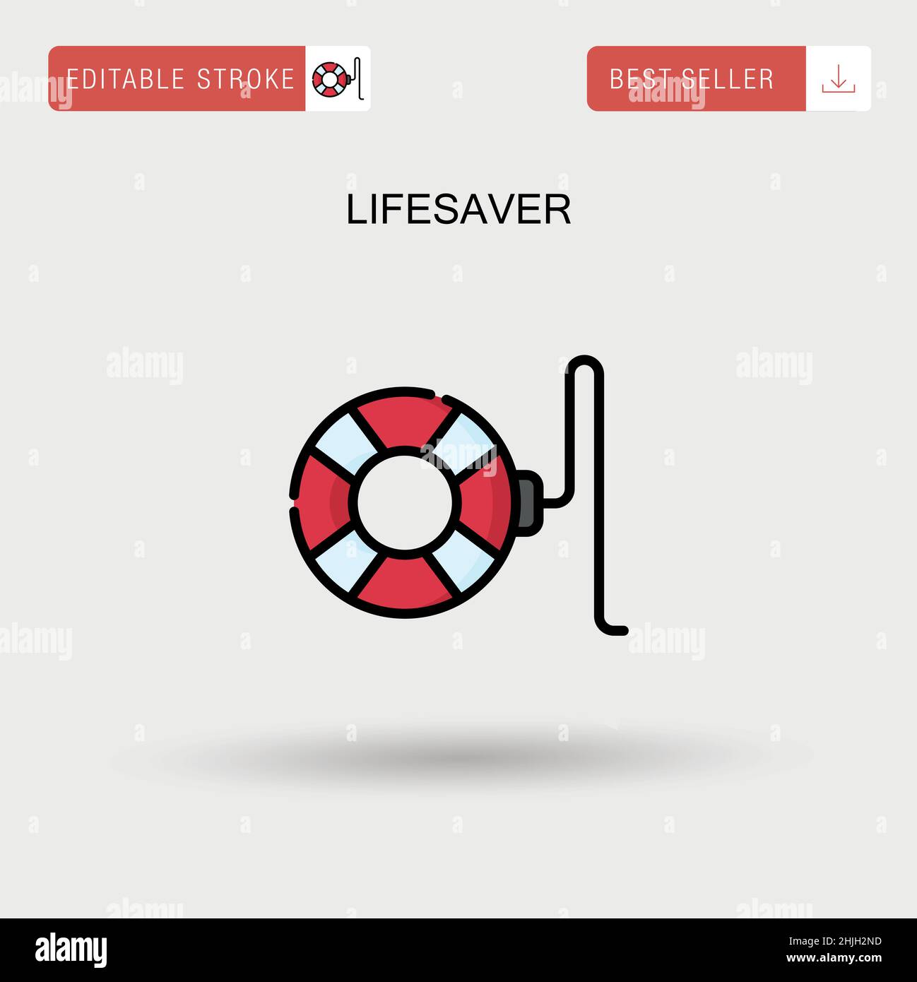 Lifesaver Simple vector icon Stock Vector Image & Art - Alamy