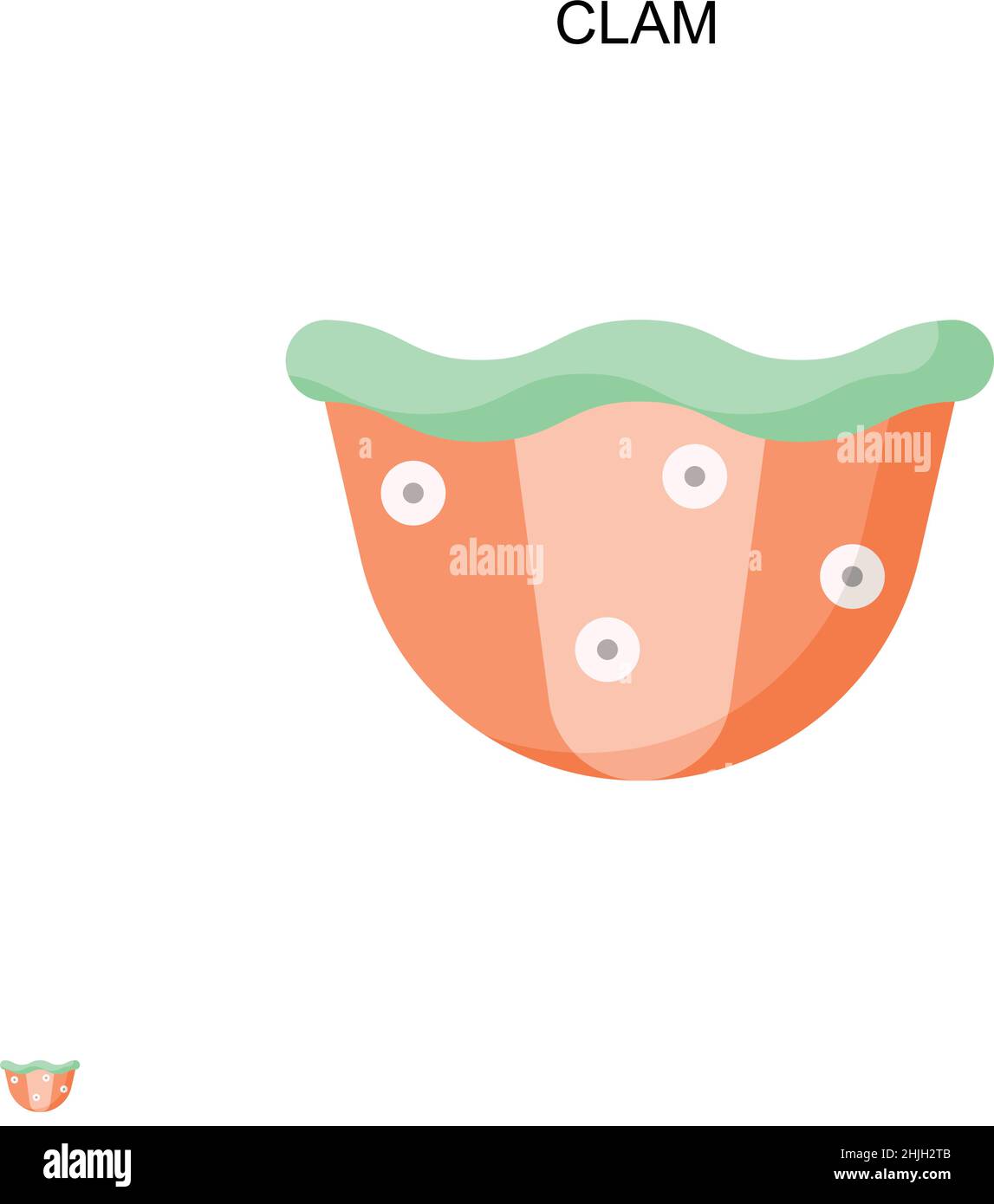 Clam shell illustration Stock Vector Images - Alamy