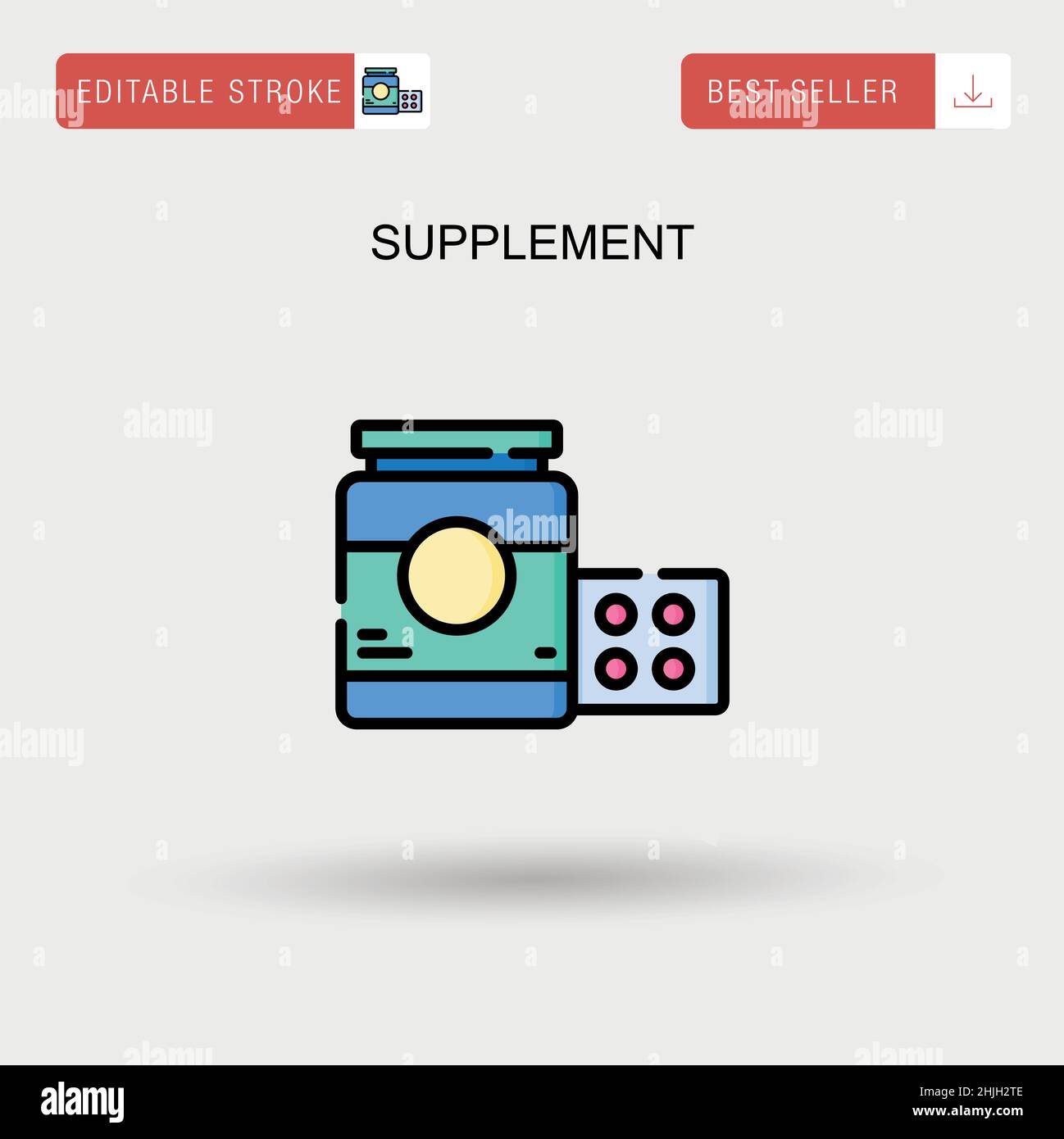 Multivitamin supplement Stock Vector Images - Alamy