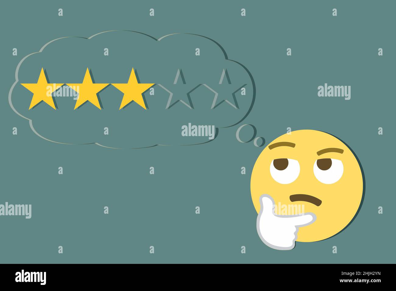 Thinking face emoji hi-res stock photography and images - Alamy
