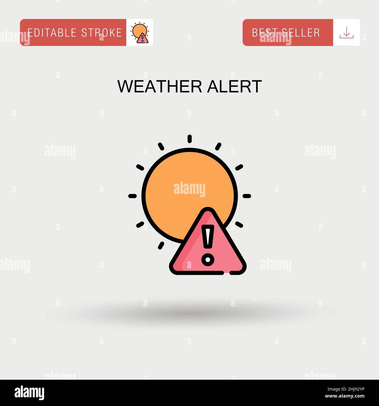 Weather alert Stock Vector Images - Alamy