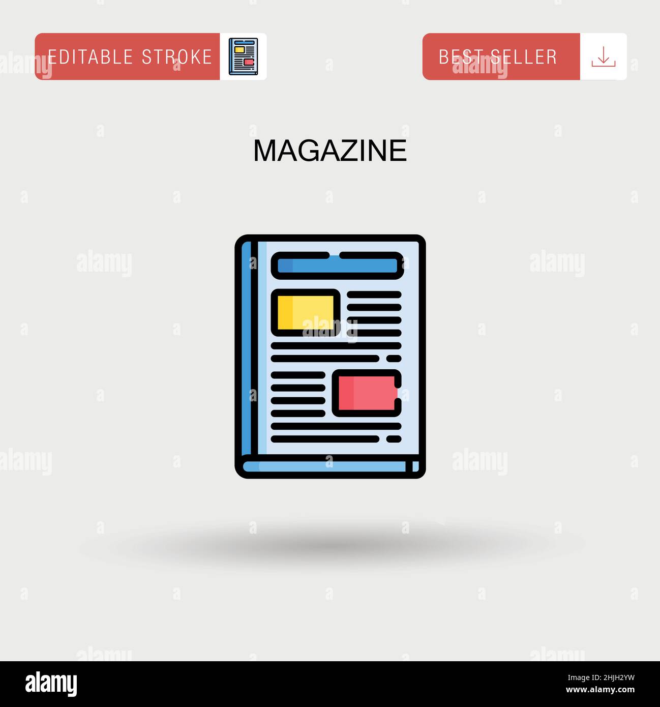 Magazine view Stock Vector Images - Alamy