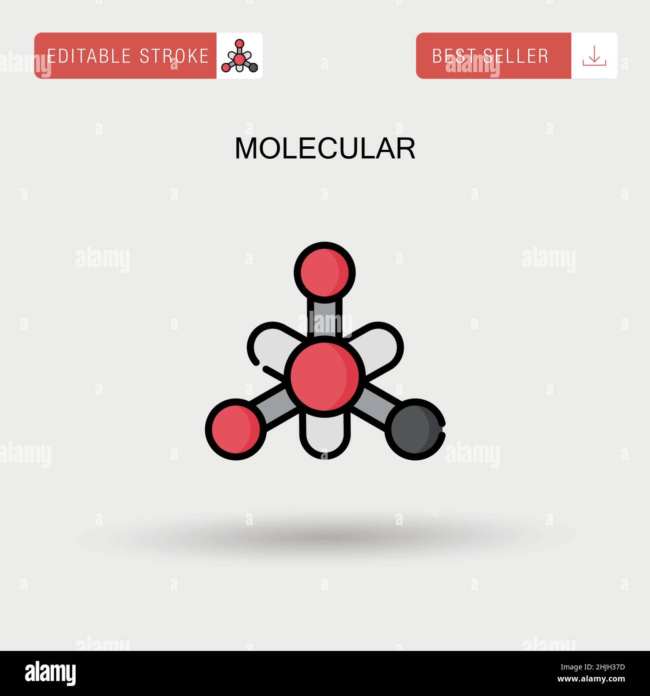 Molecular Simple vector icon Stock Vector Image & Art - Alamy