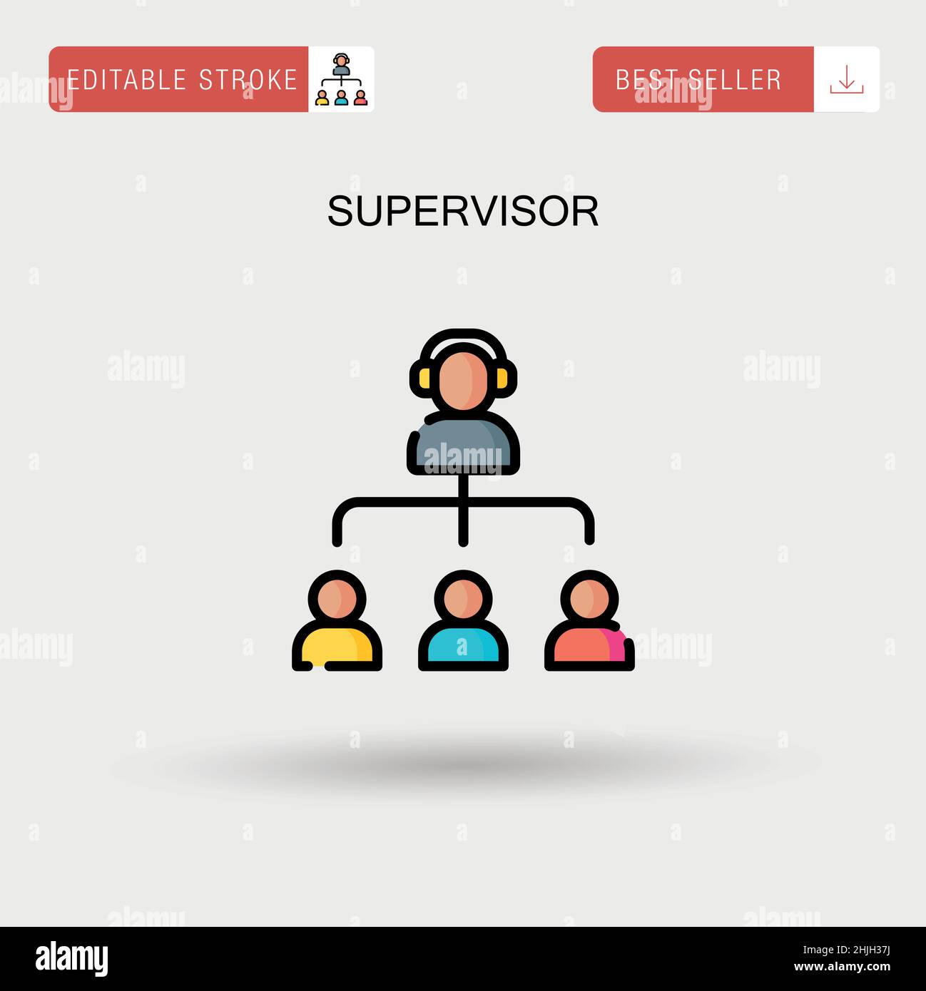 Female manager work tablet Stock Vector Images - Alamy