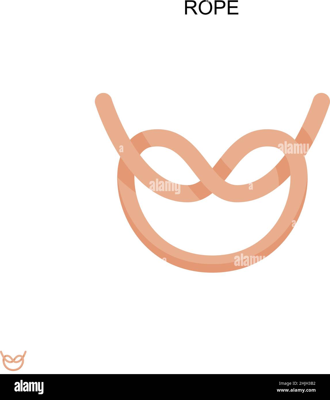 Rope Simple vector icon. Illustration symbol design template for web ...