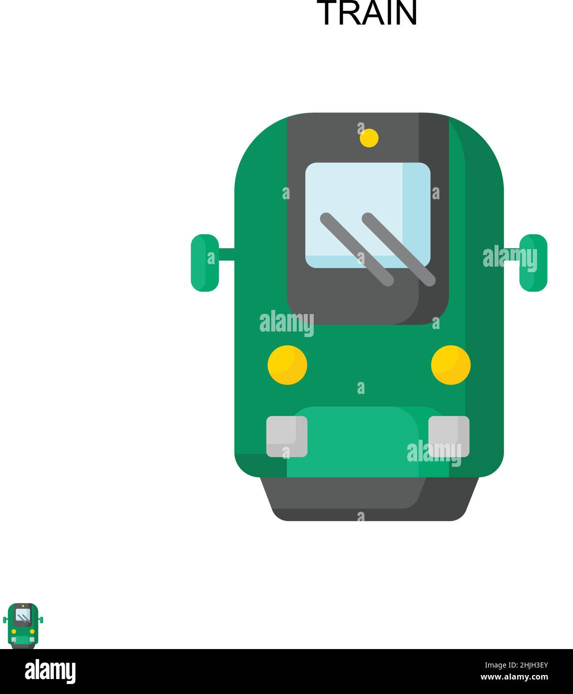 Train Simple vector icon. Illustration symbol design template for web ...