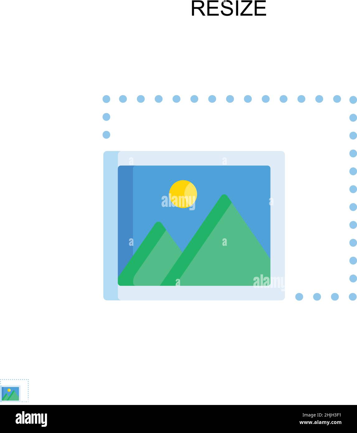 Resize arrow hi-res stock photography and images - Alamy