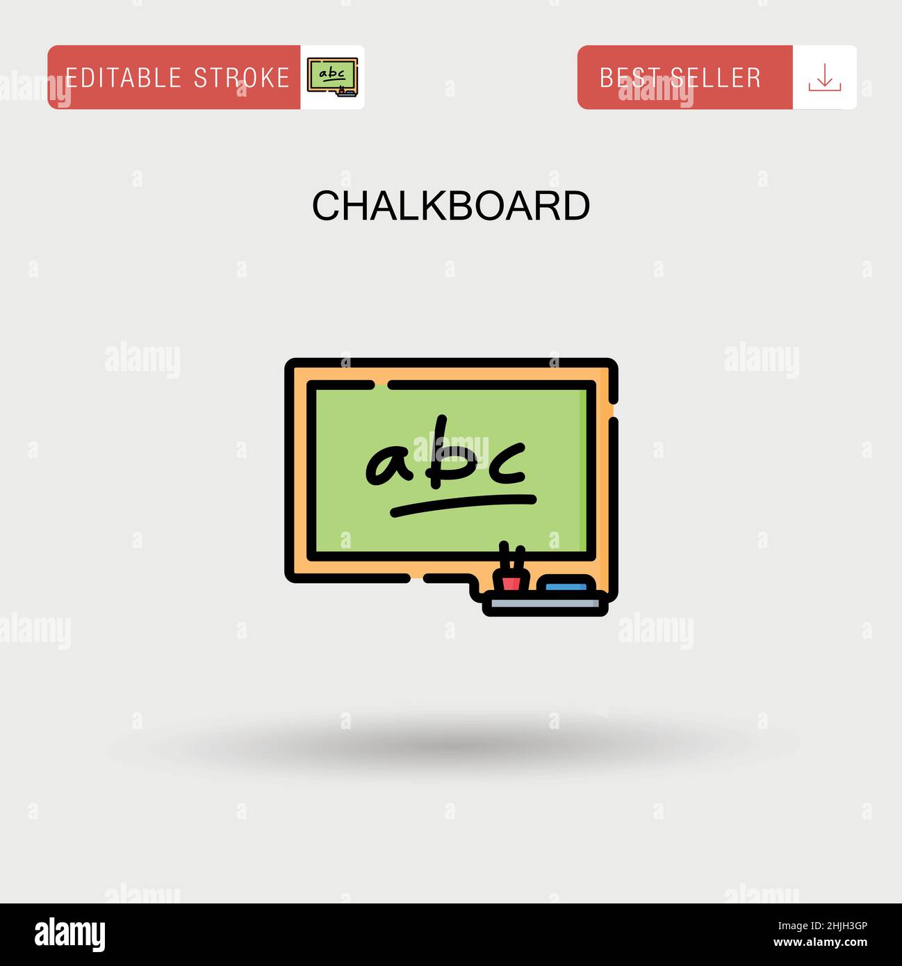 Chalkboard Simple vector icon Stock Vector Image & Art - Alamy