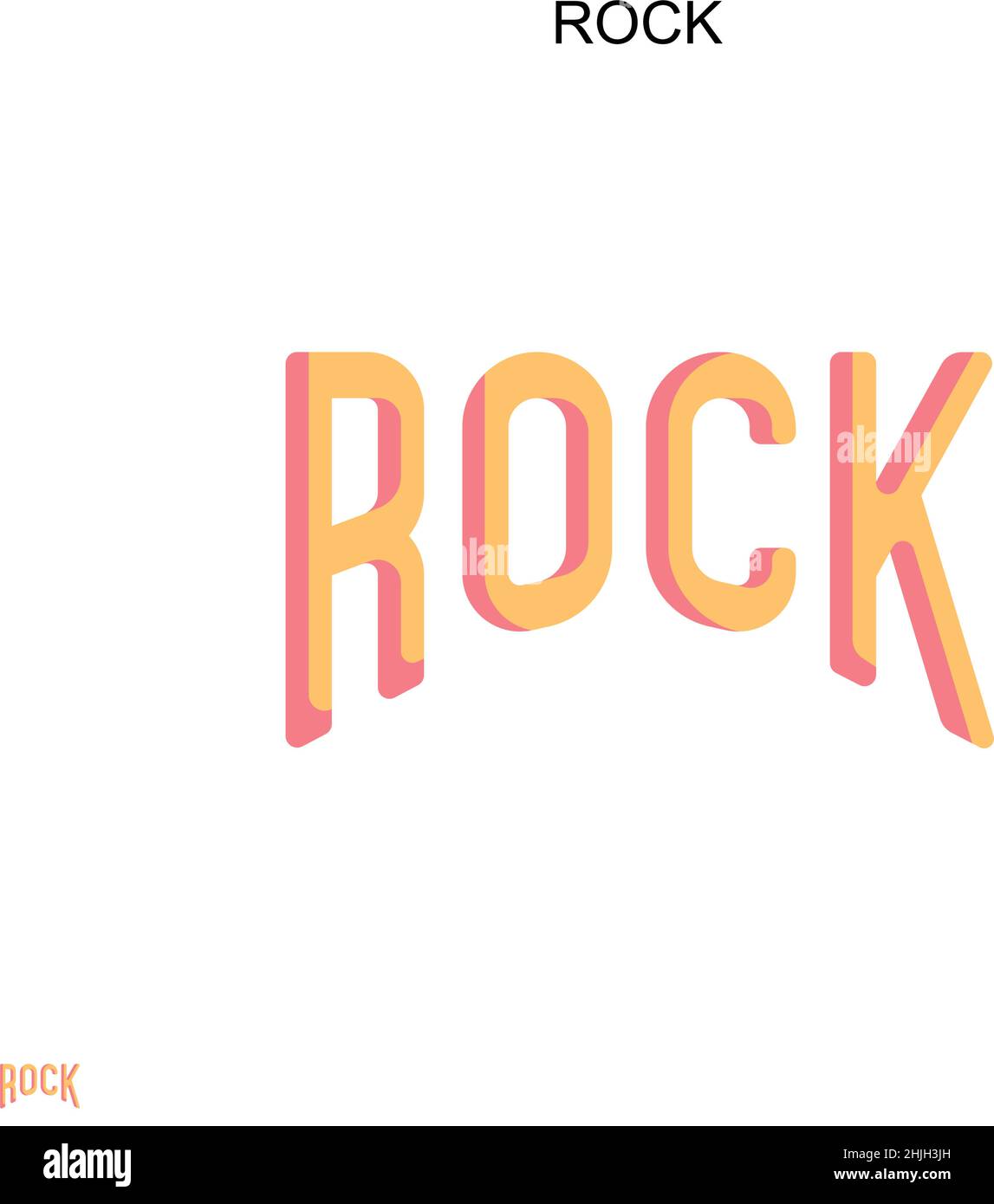 Rock Simple vector icon. Illustration symbol design template for web ...