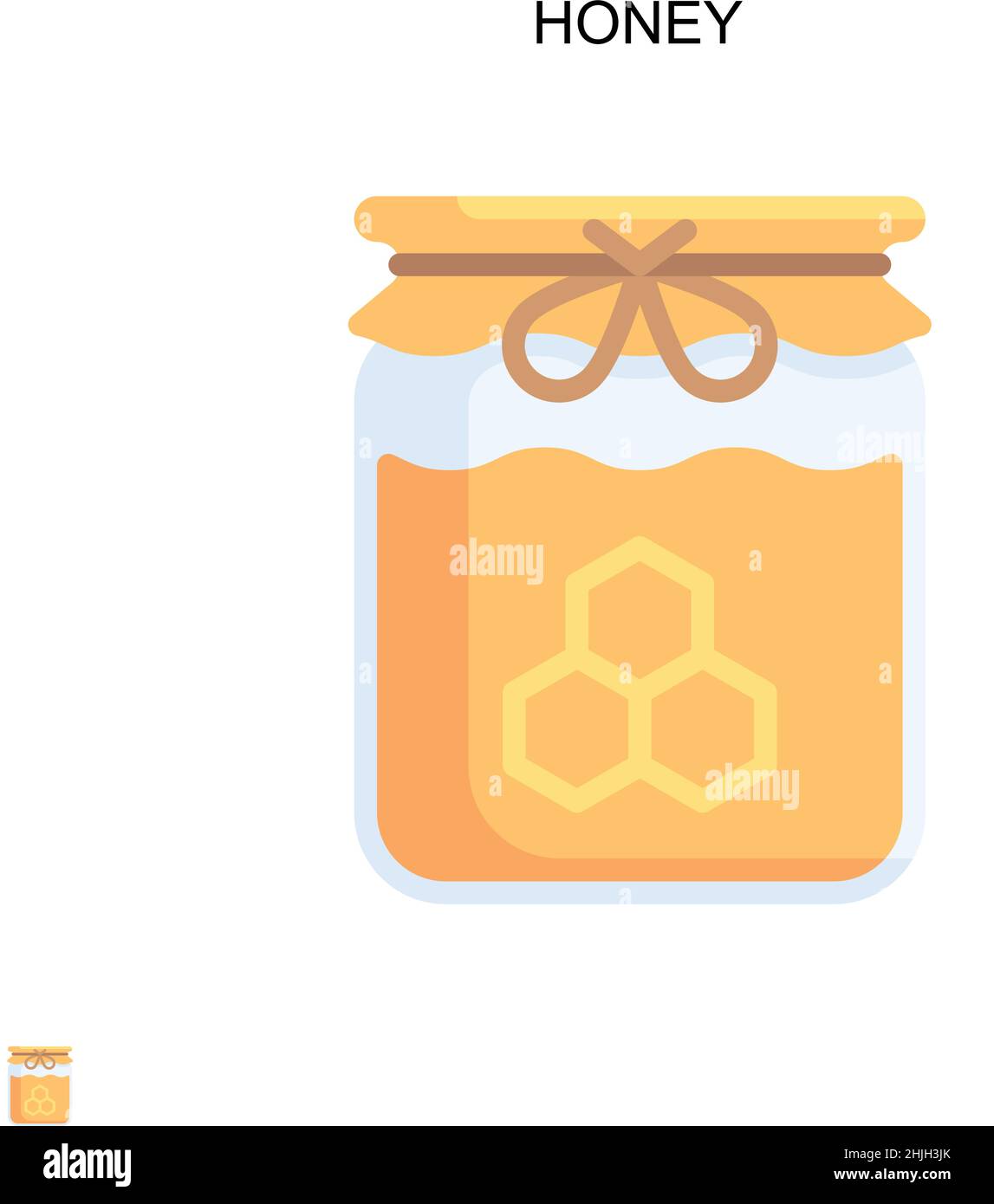 Honey Simple vector icon. Illustration symbol design template for web ...