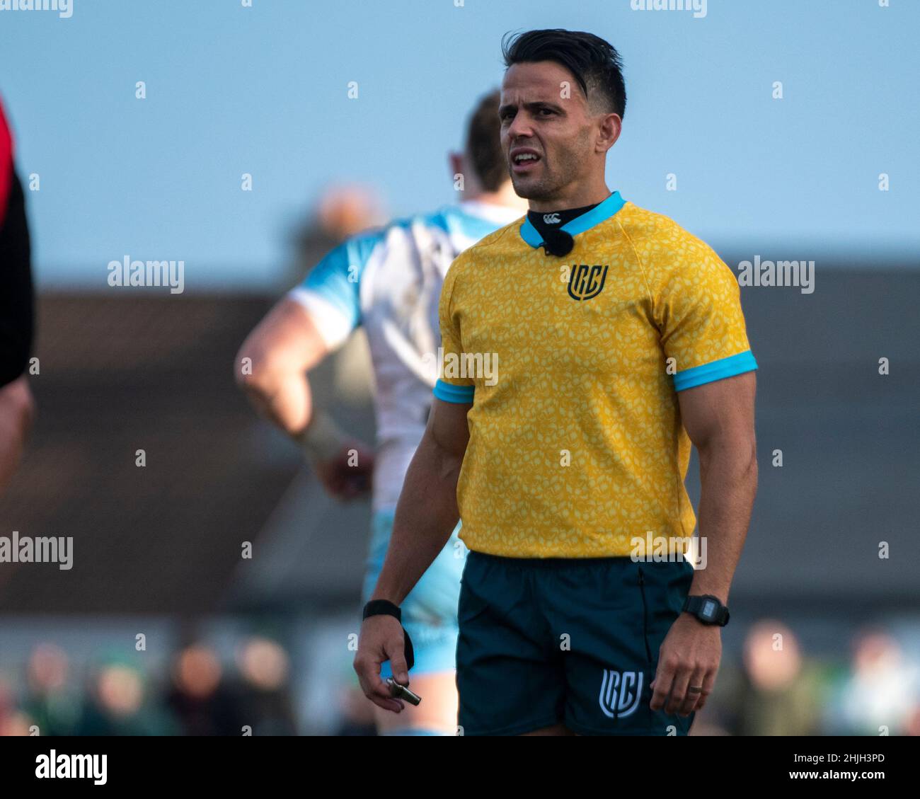 Referee Nic Berry during the United Rugby Championship Round 11 match ...