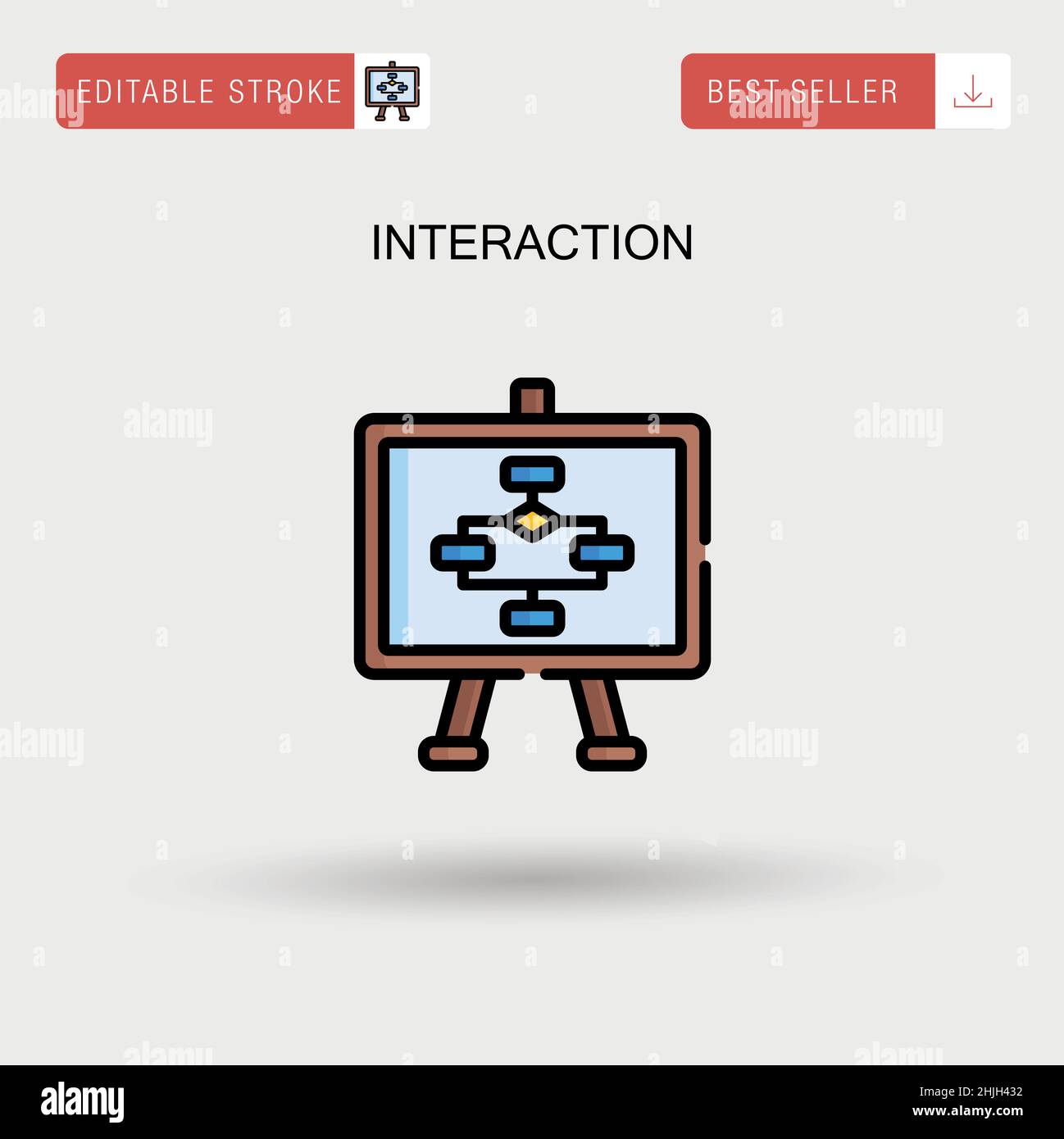 Interaction Simple vector icon Stock Vector Image & Art - Alamy