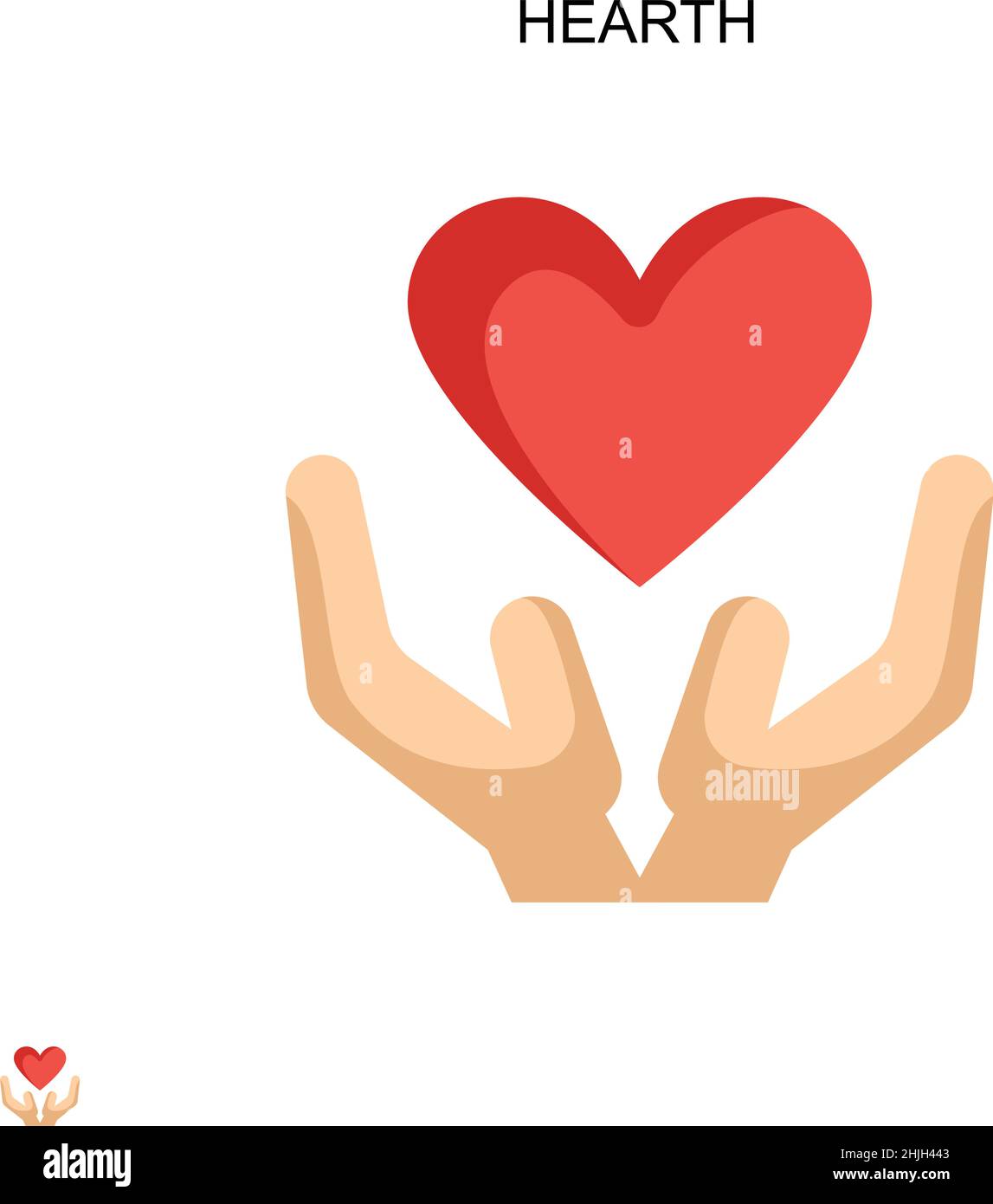 Hearth shape Stock Vector Images - Alamy