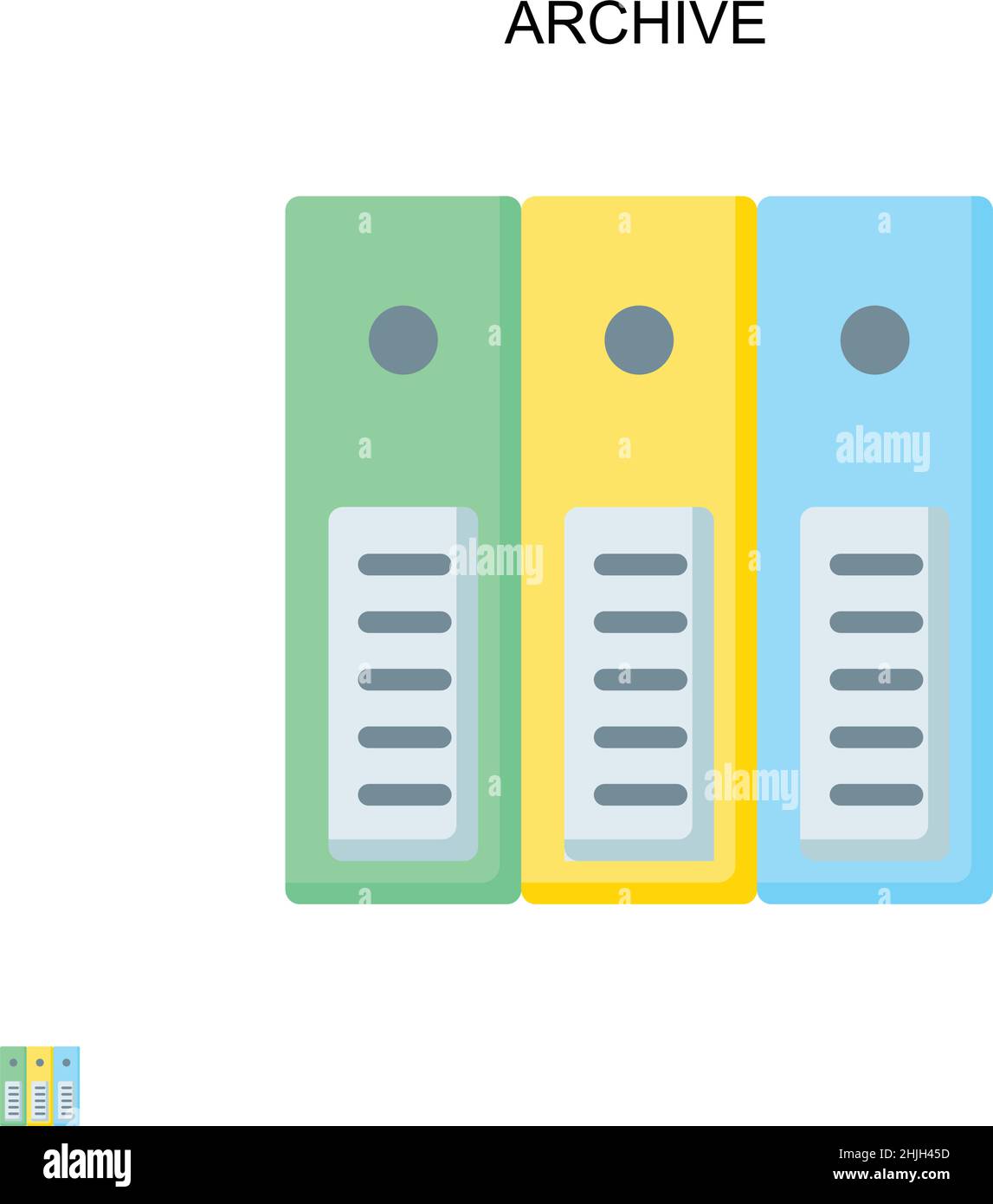 Archive Simple vector icon. Illustration symbol design template for web ...