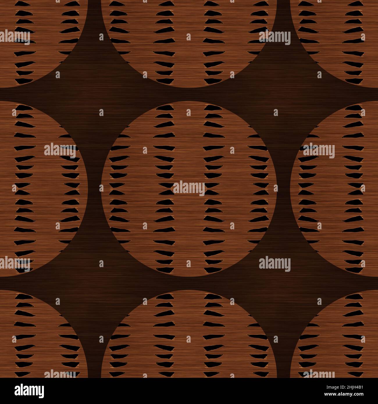 Brown wood effect decorative inlay texture. Seamless engraved oriental ...