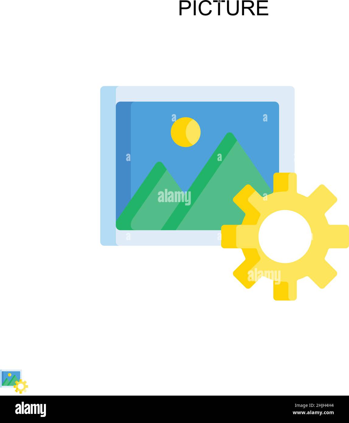 Picture Simple vector icon. Illustration symbol design template for web ...