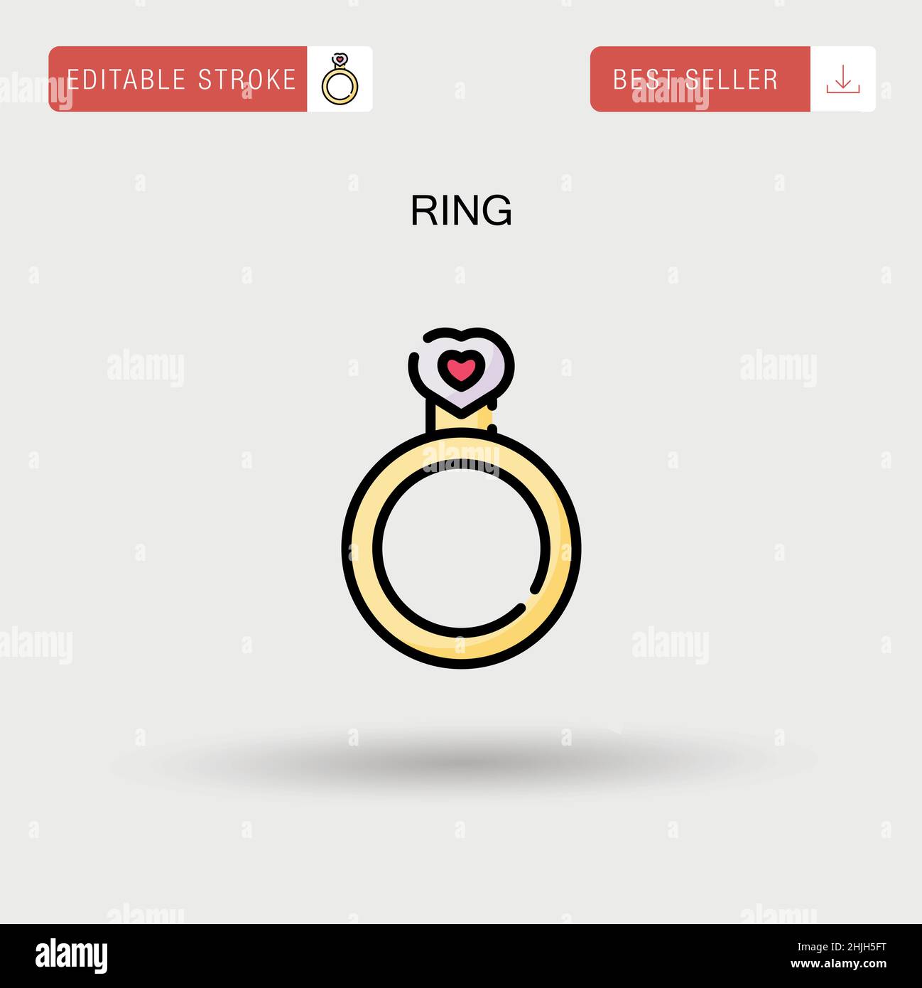 Ring Simple vector icon Stock Vector Image & Art - Alamy
