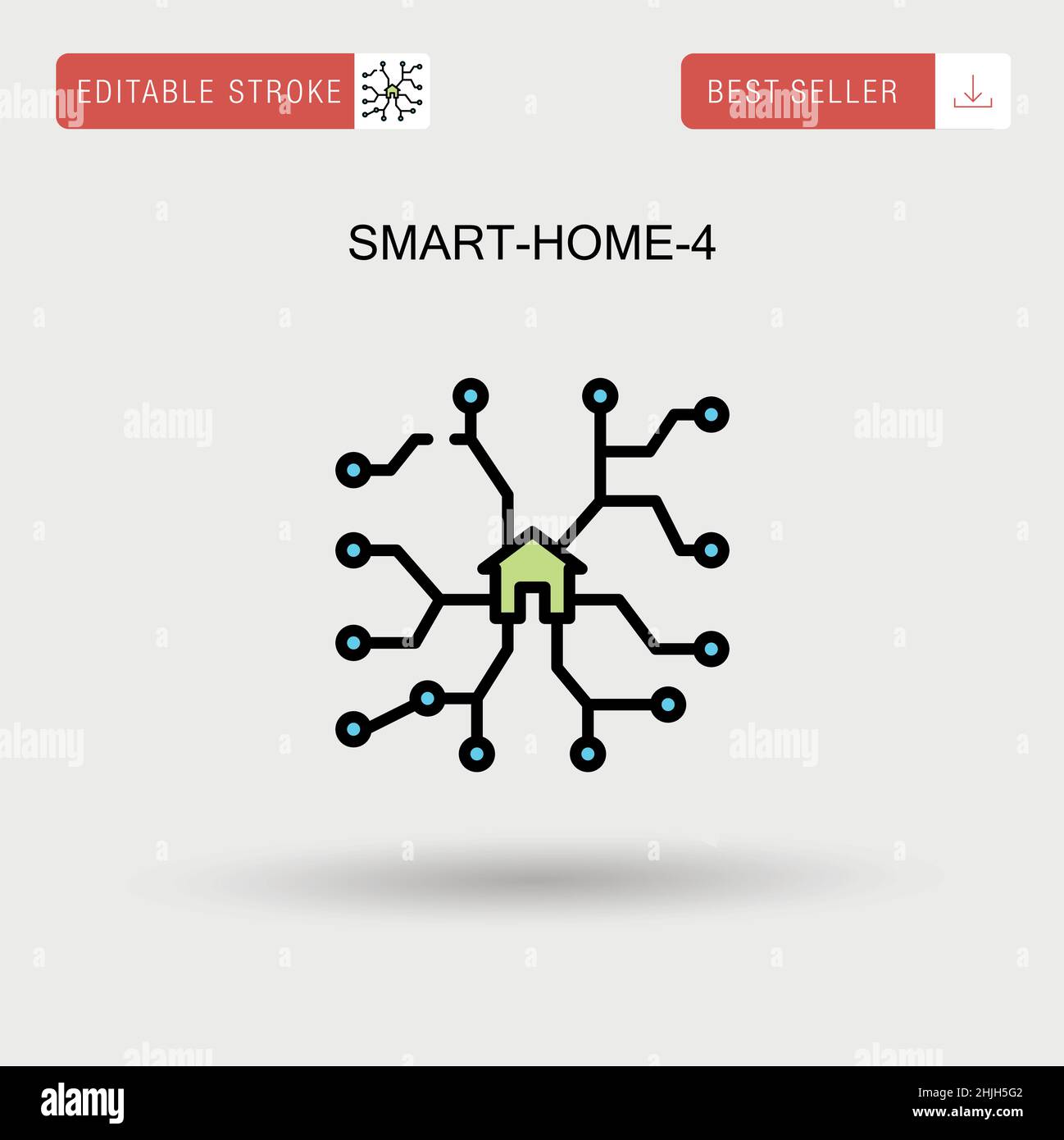 Smart-home-4 Simple vector icon Stock Vector Image & Art - Alamy