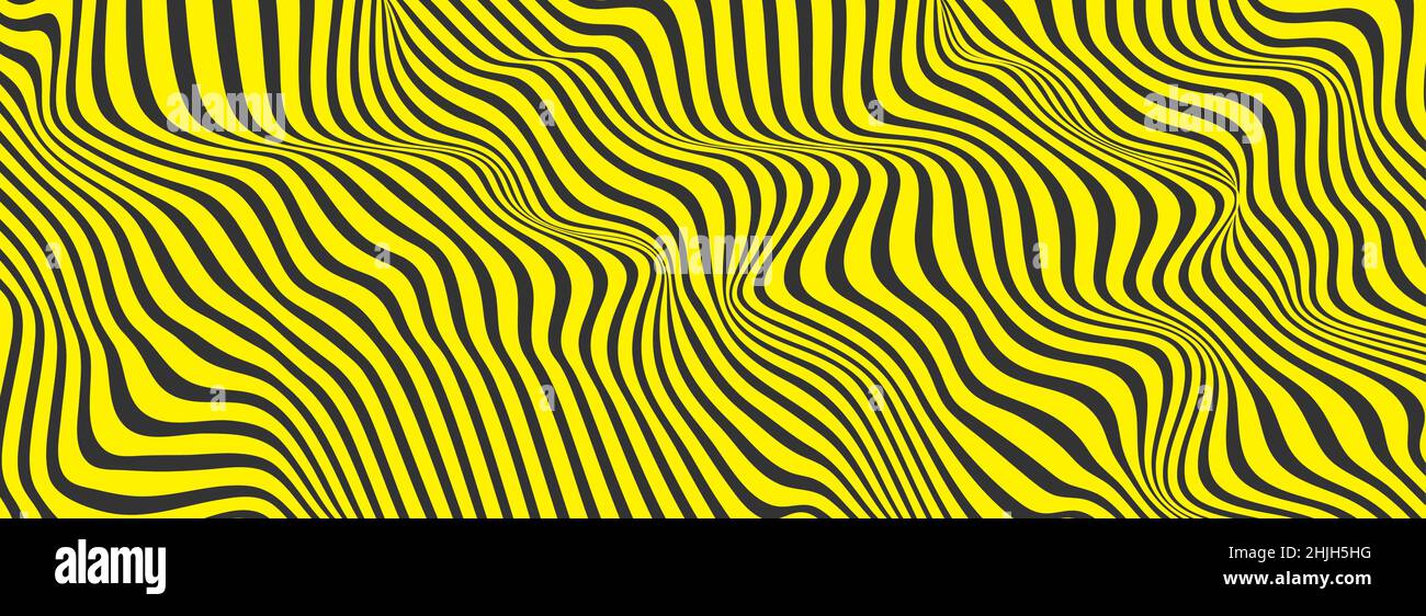 Distortion lines background. Distort stripes, abstract modern pattern ...